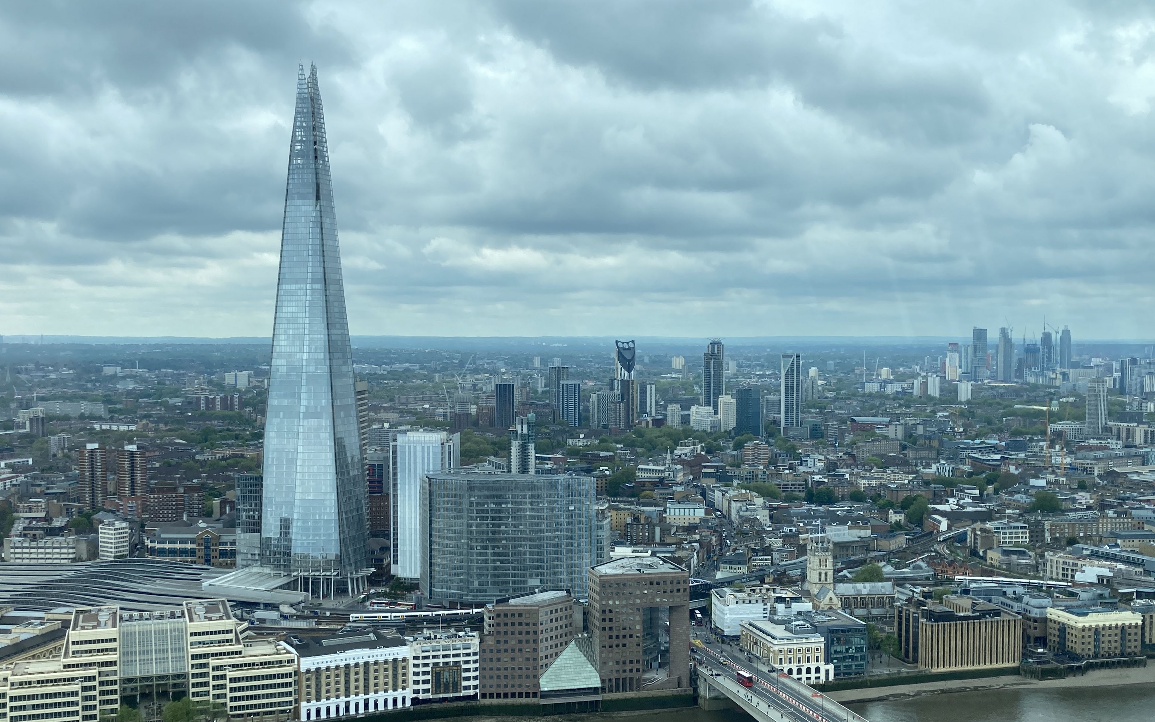Download wallpaper 3840x2400 city, buildings, skyscraper, aerial view ...