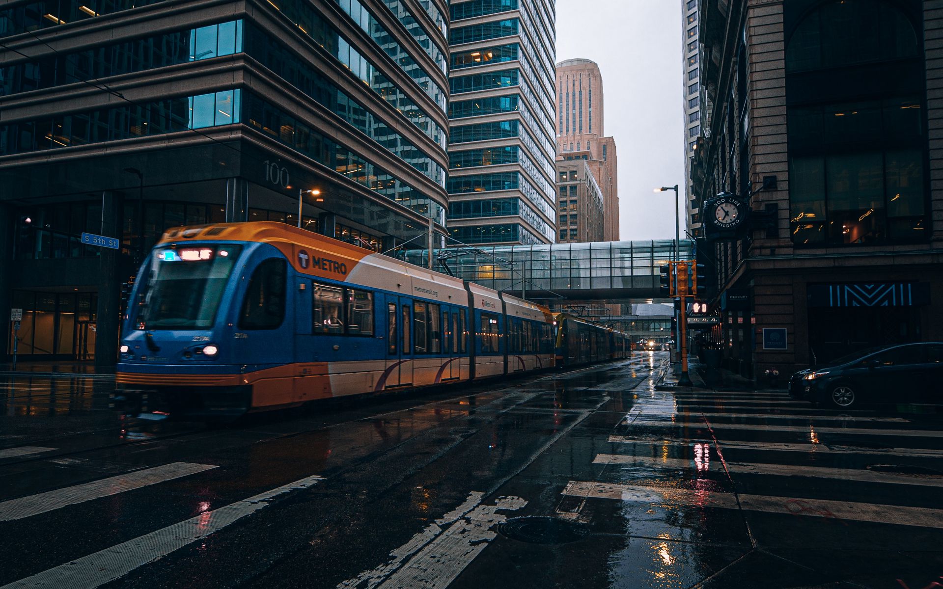 Download wallpaper 1920x1200 city, buildings, train, subway, road ...