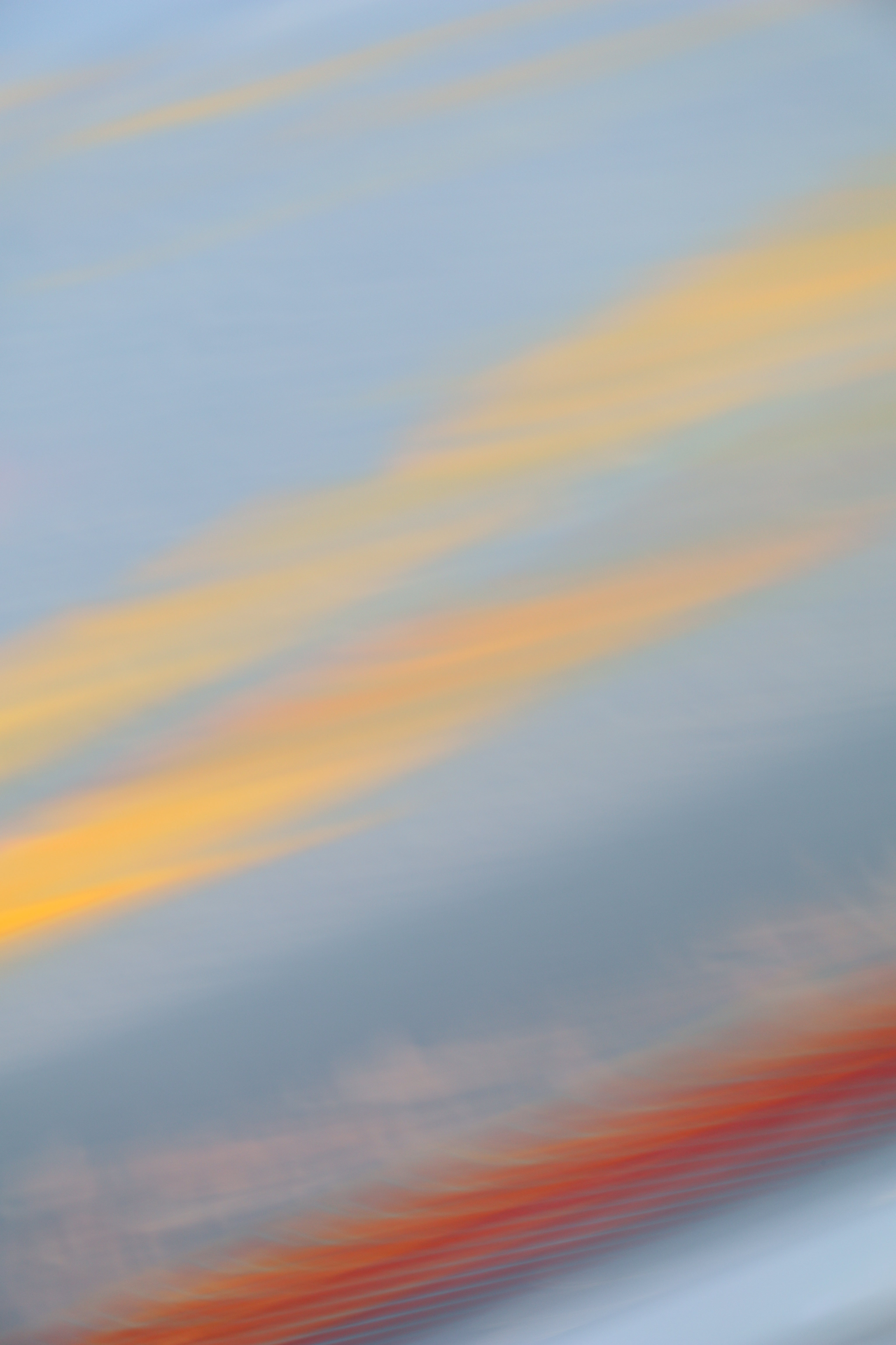 Download wallpaper 4096x6144 clouds, sky, distortion, sunset hd background