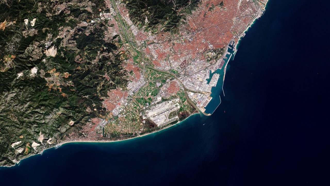 Wallpaper coast, relief, water, aerial view hd, picture, image