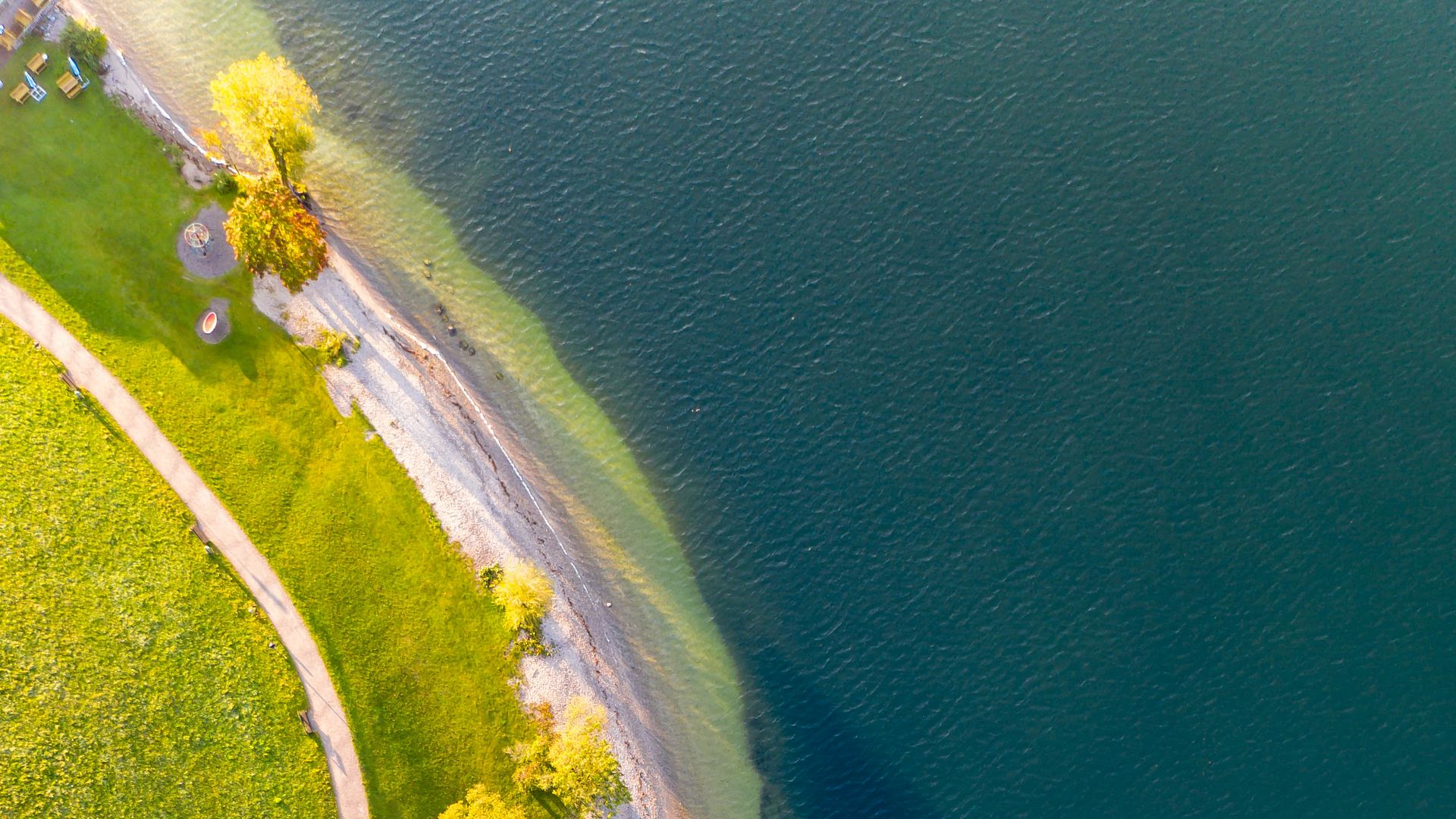 Download wallpaper 1920x1080 coast, sea, road, aerial view full hd ...