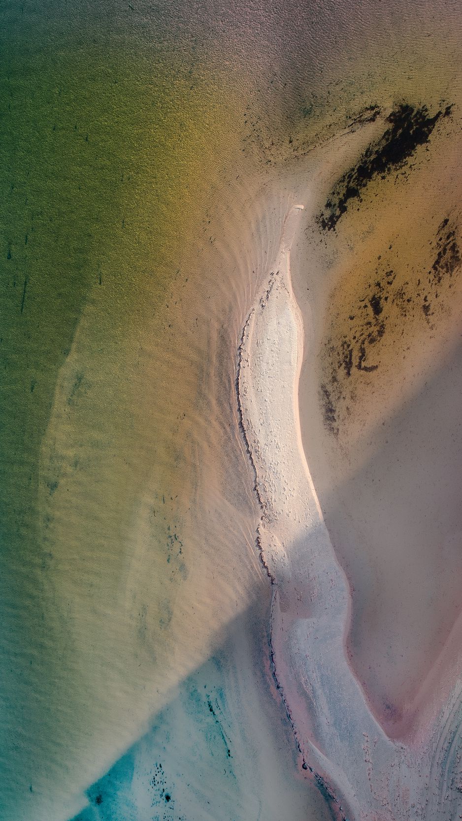 Download wallpaper 938x1668 coast, sea, sand, aerial view iphone 8/7/6s ...