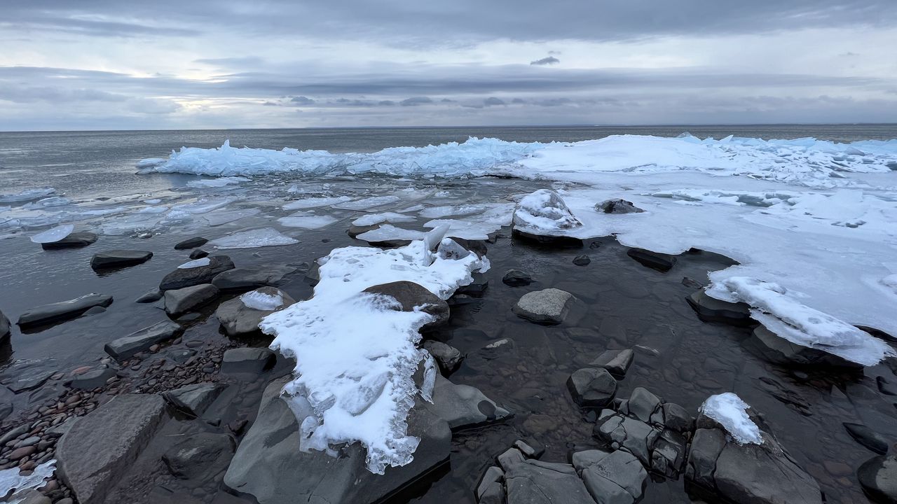 Wallpaper coast, stones, snow, ice, sea, nature hd, picture, image