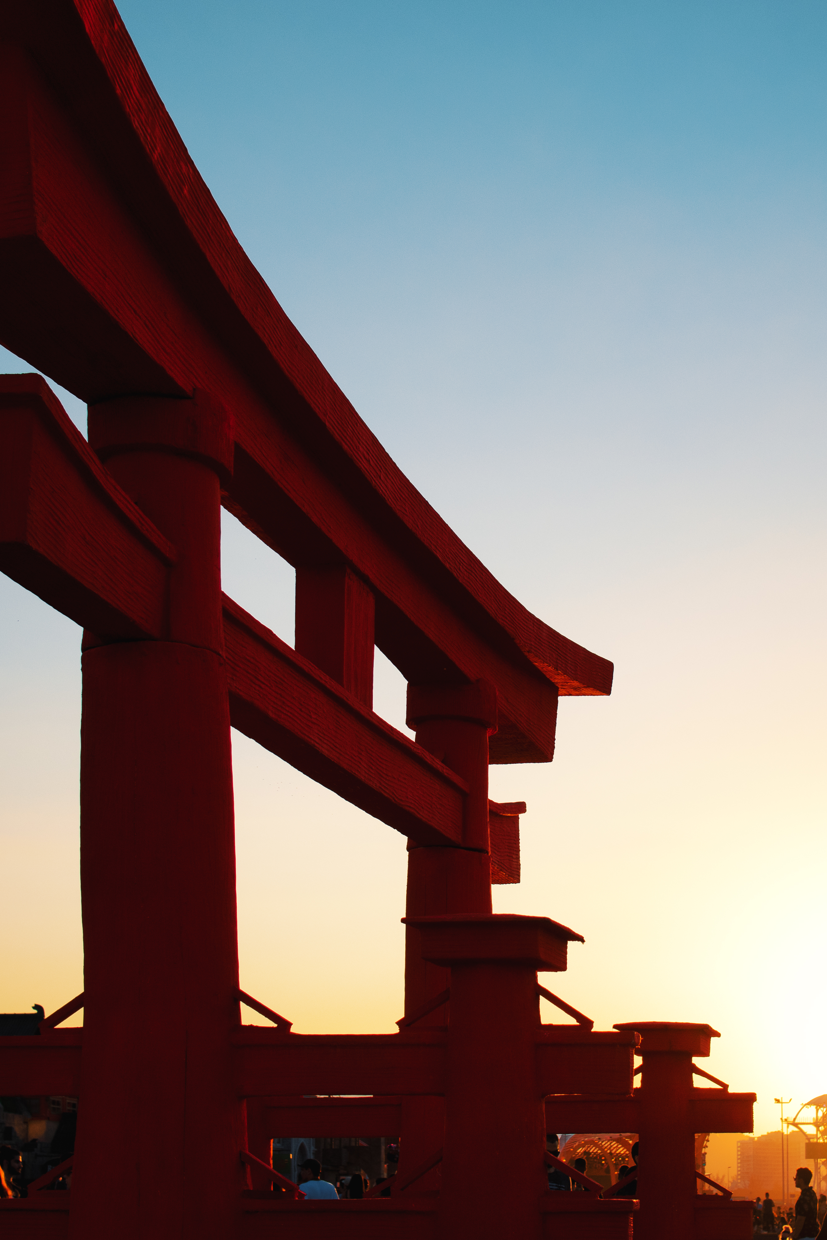 Download wallpaper 2667x4000 construction, red, architecture, sky hd ...
