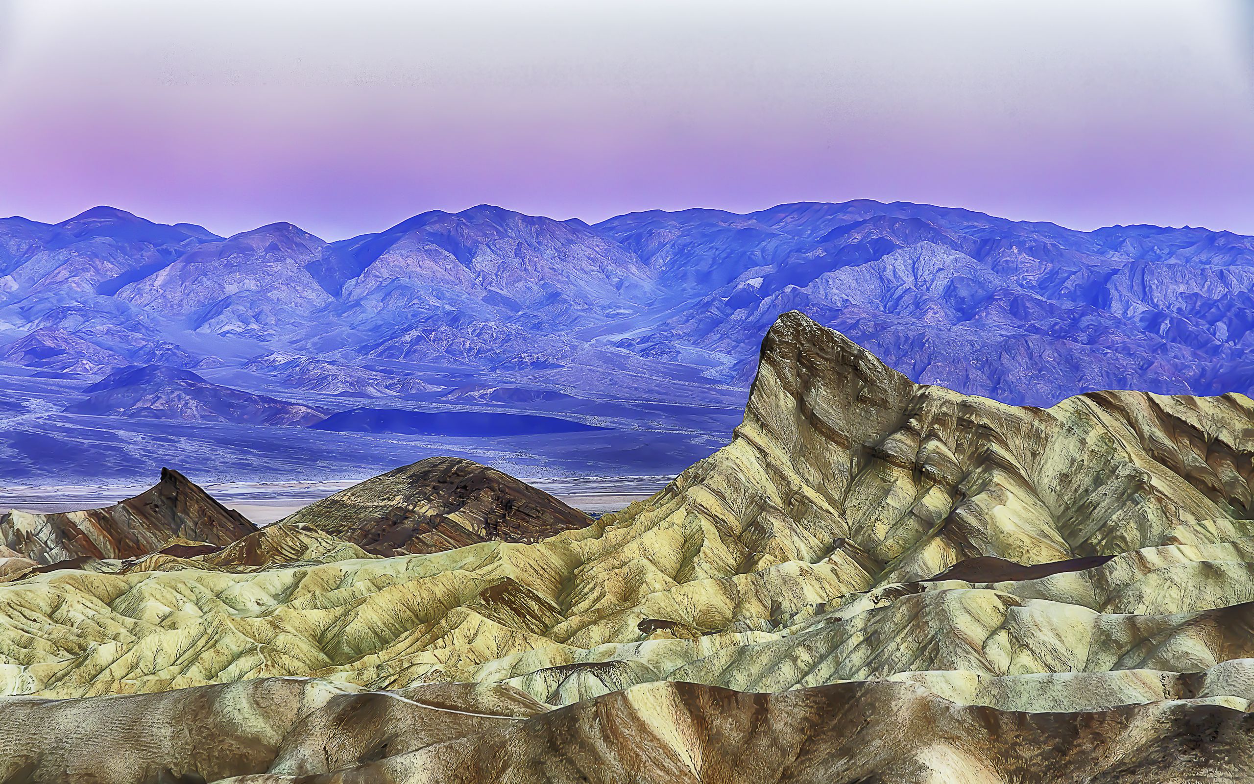 Download wallpaper 2560x1600 death valley, desert, mountains, sunset ...