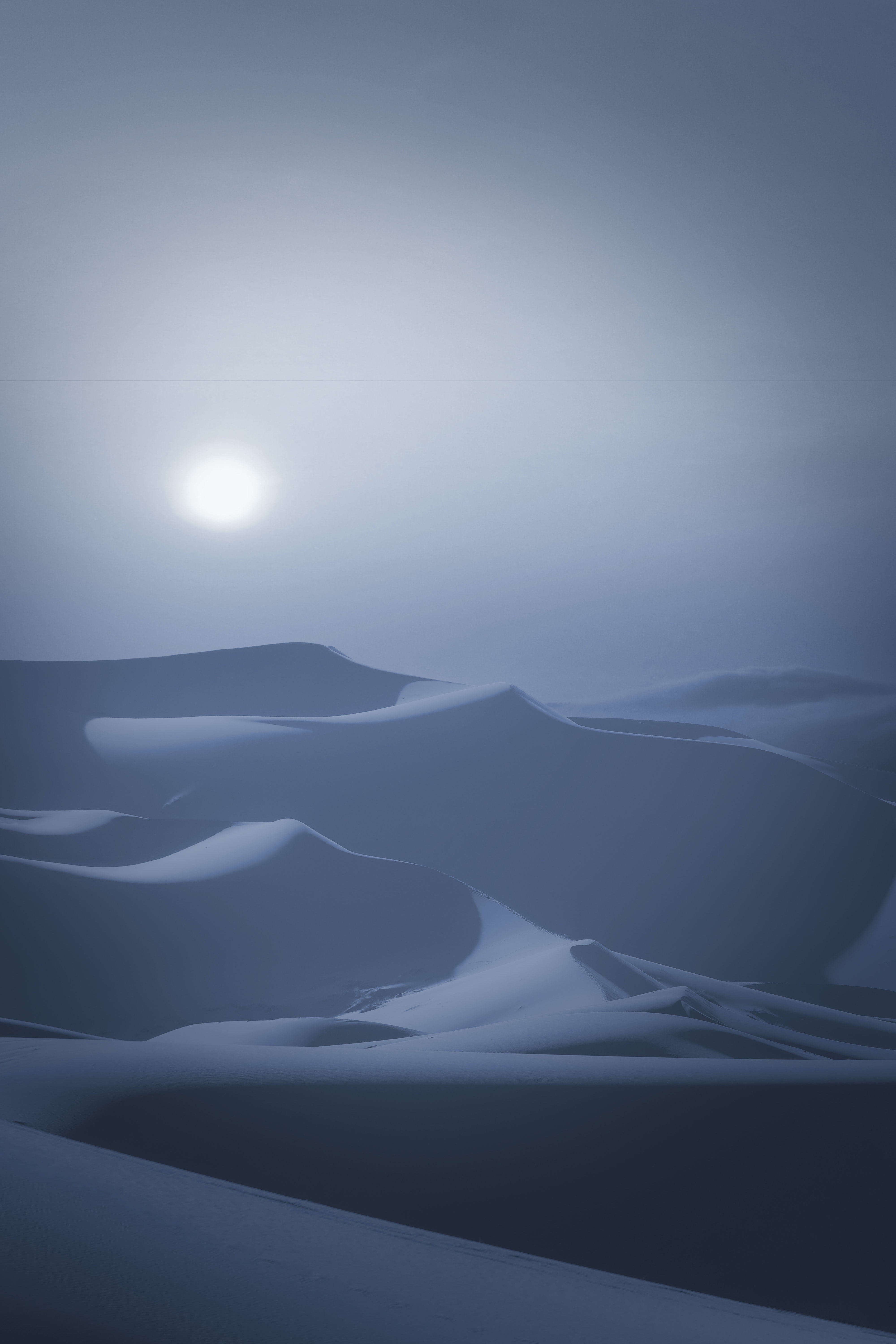 Download wallpaper 4000x6000 desert, dunes, moon, night, moonlight ...
