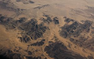 Wallpaper desert, trees, aerial view, brown hd, picture, image