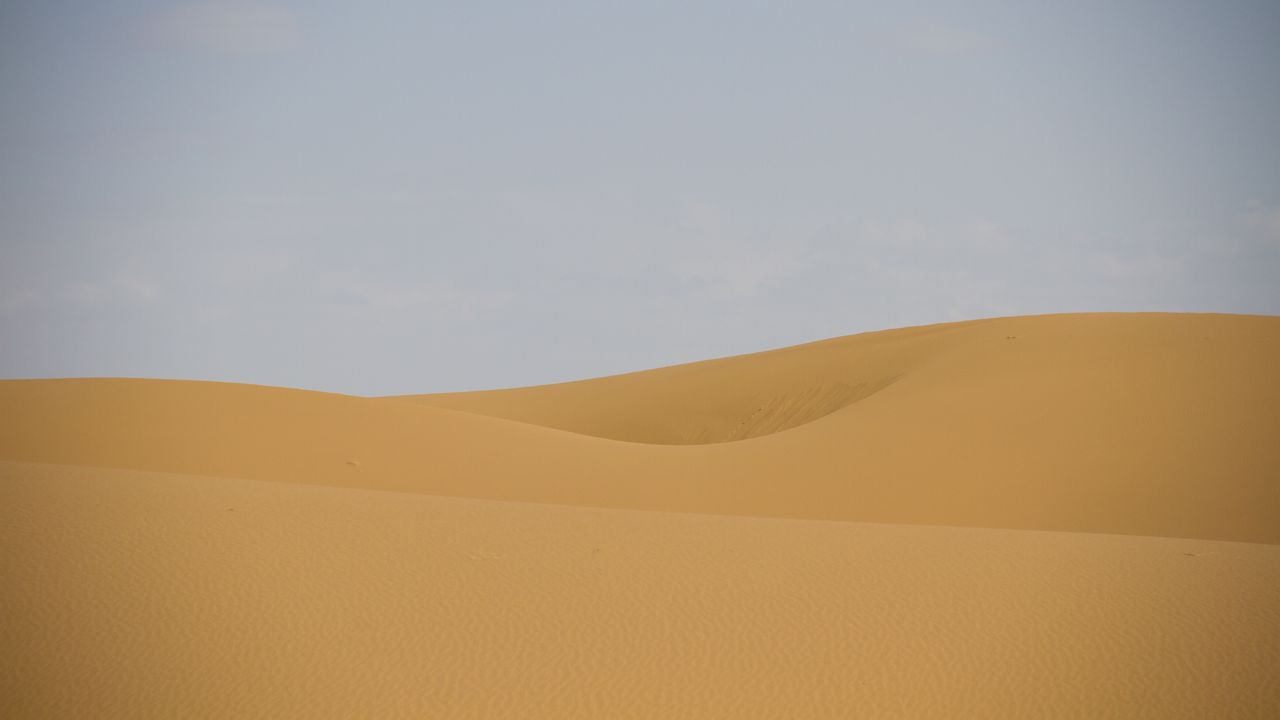 Wallpaper desert, sand, hills, landscape hd, picture, image