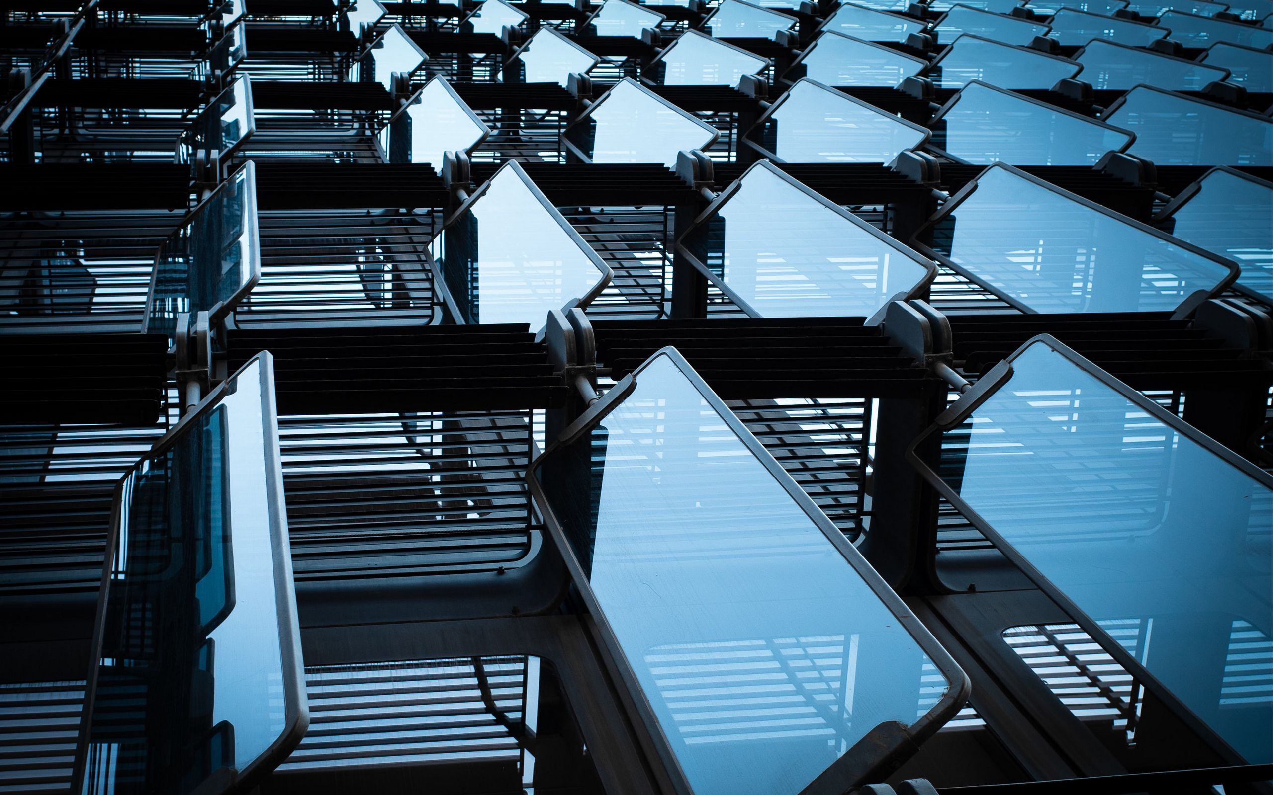 Download wallpaper 2560x1600 design, glass, architecture widescreen 16: ...