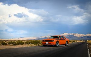 Wallpaper dodge, challenger, side view hd, picture, image