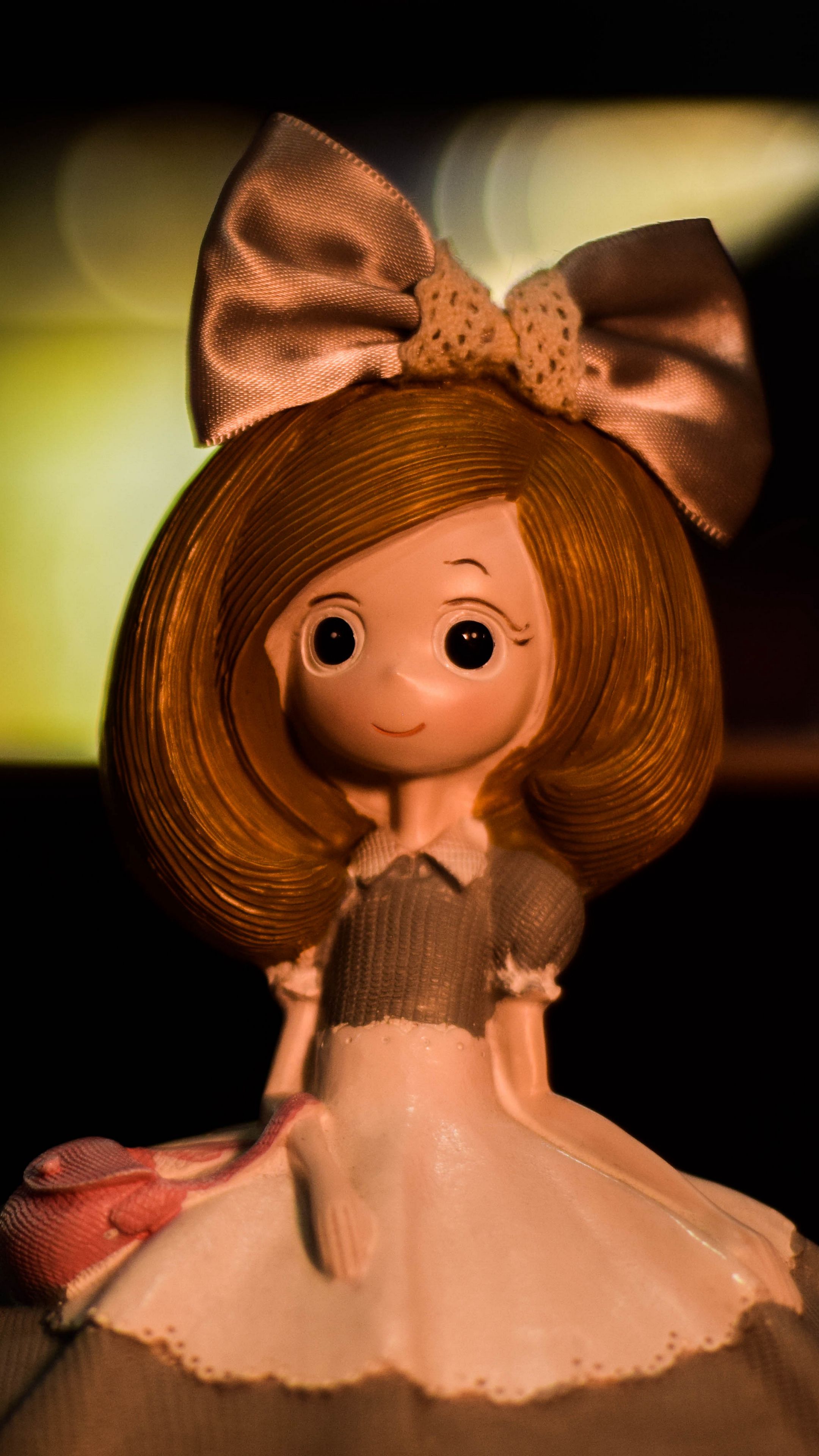Download wallpaper 2160x3840 doll, toy, girl, dress samsung galaxy s4 ...