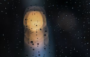 Wallpaper drops, glare, glass, rain hd, picture, image