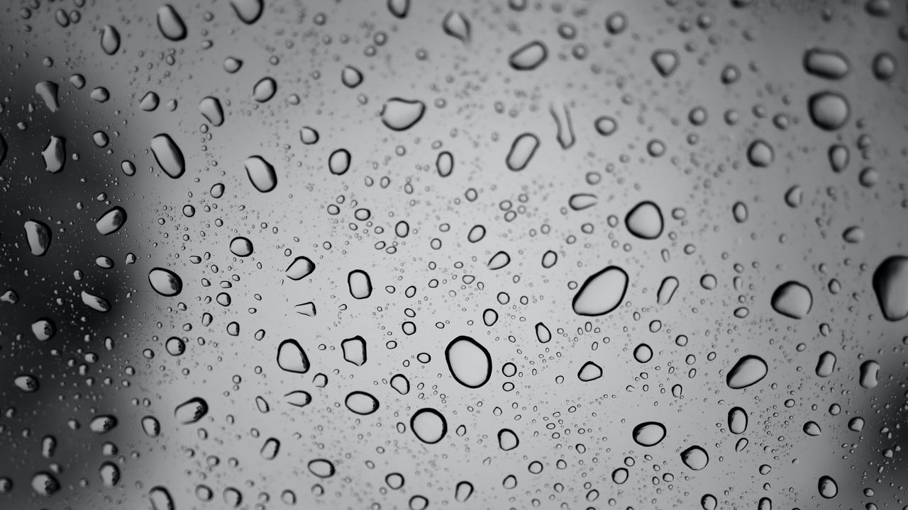 Wallpaper drops, glass, bw, wet hd, picture, image