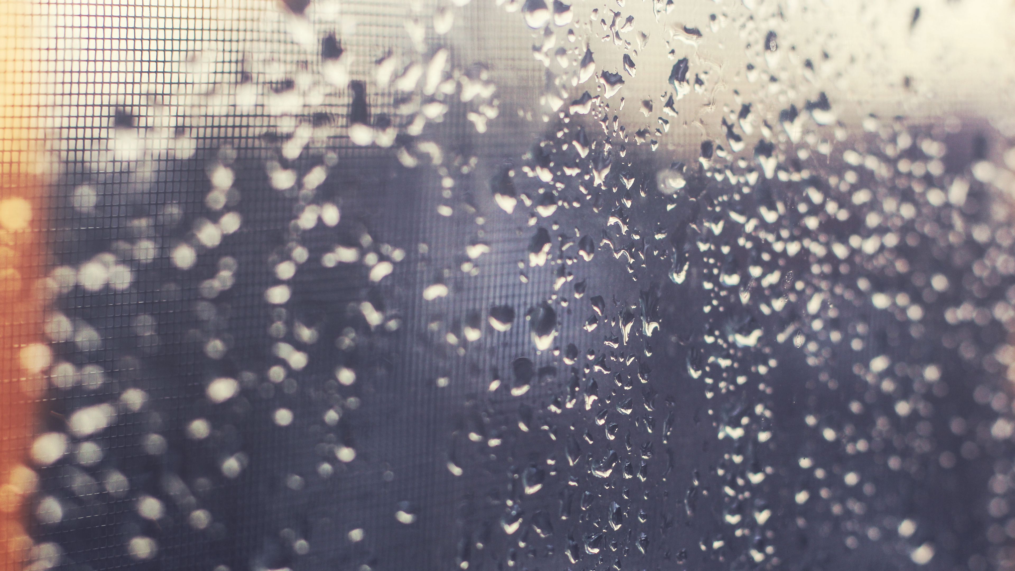 Download wallpaper 3840x2160 drops, surface, glass 4k uhd 16:9 hd ...