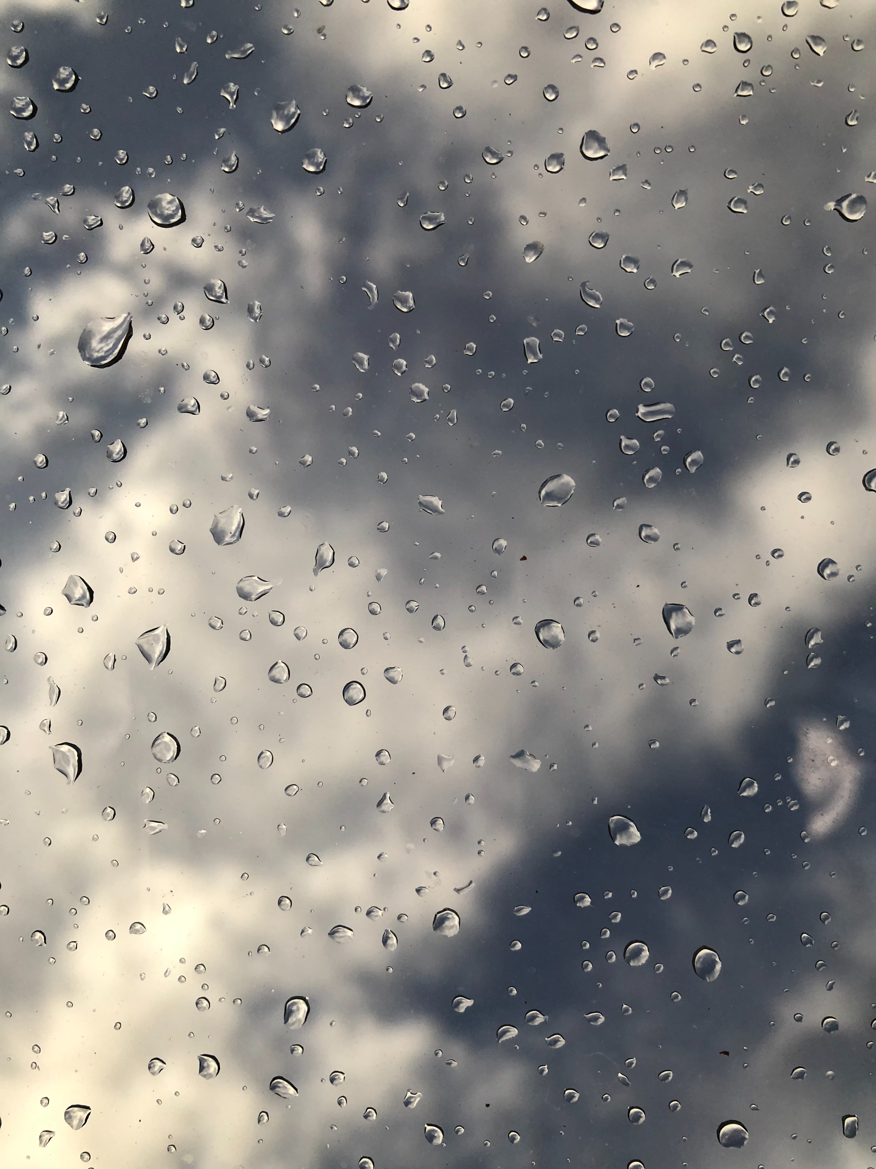Download wallpaper 3024x4032 drops, surface, glass hd background