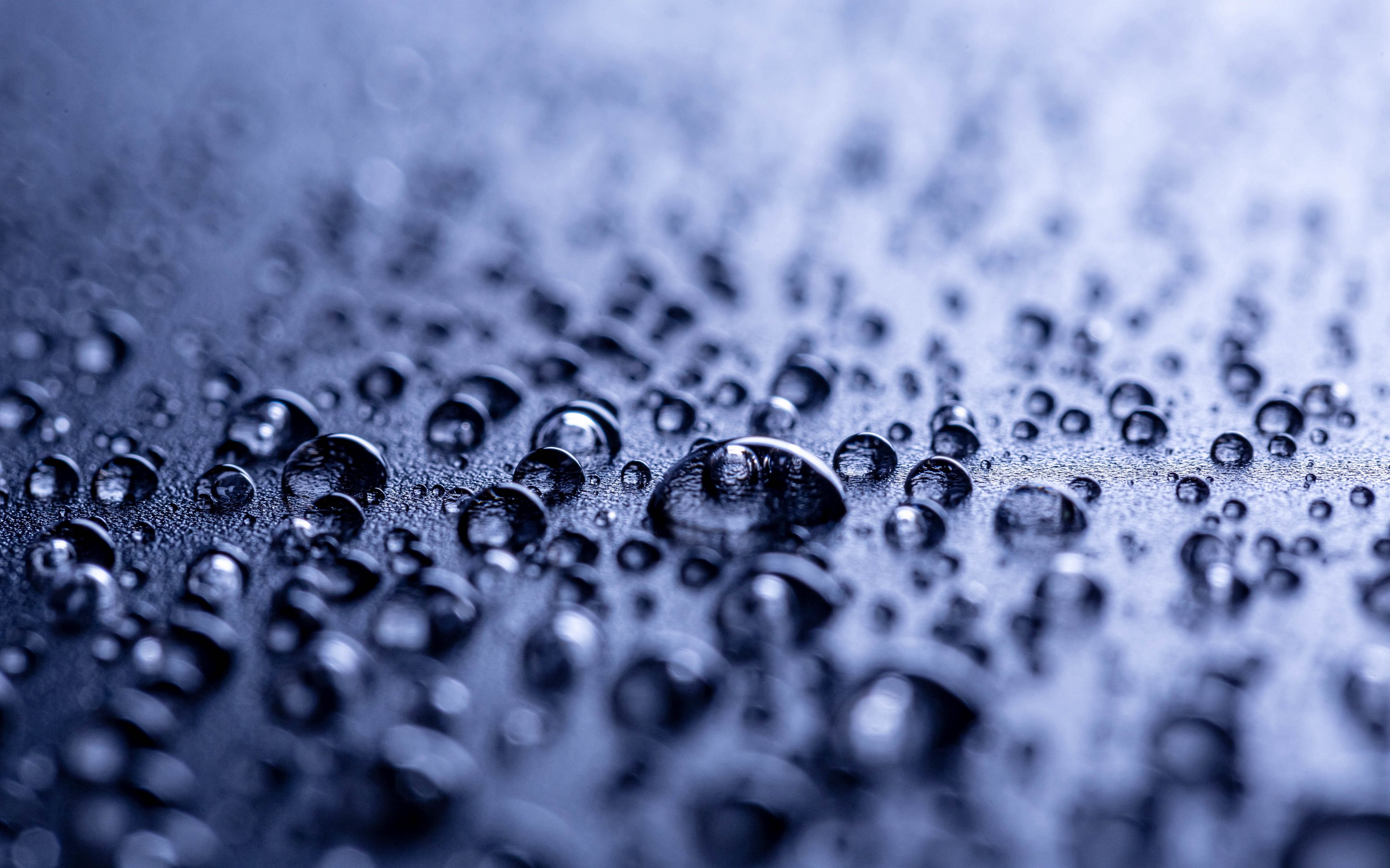 Download wallpaper 3840x2400 drops, water, surface, macro, wet 4k ultra ...