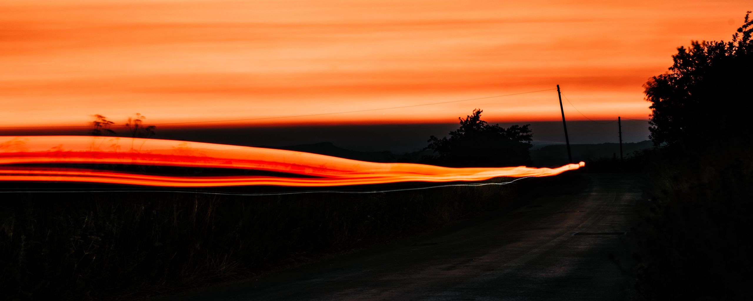 Download wallpaper 2560x1024 dusk, dark, light, blur, long exposure ...