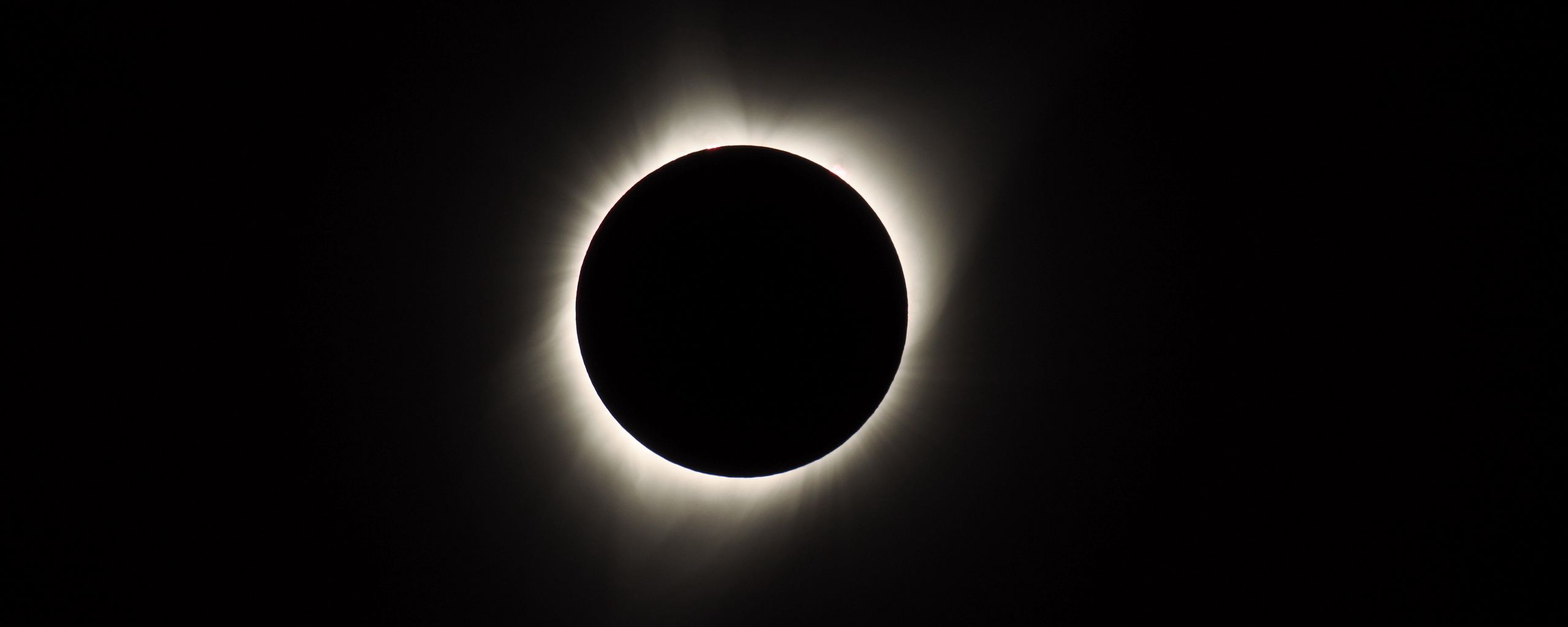 Download wallpaper 2560x1024 eclipse, moon, light, space ultrawide ...