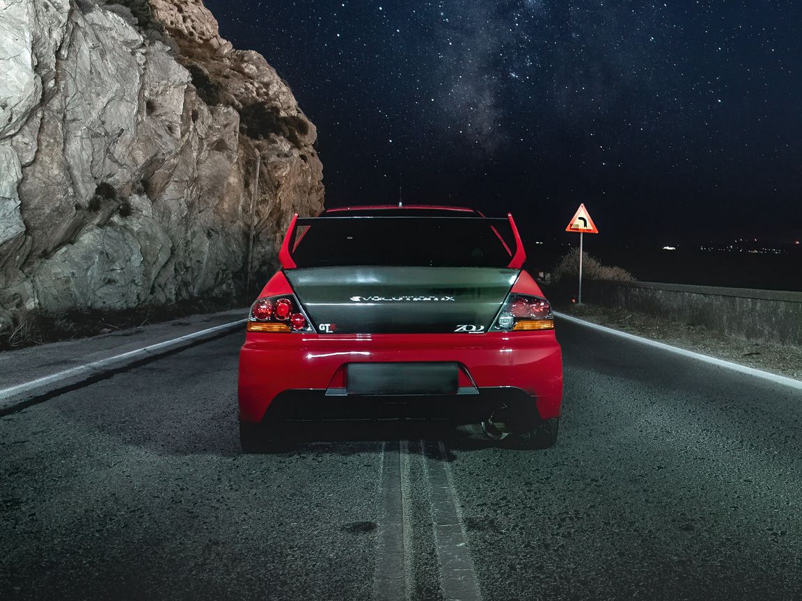Download wallpaper 1152x864 evolution gtr, car, spoiler, rear view ...