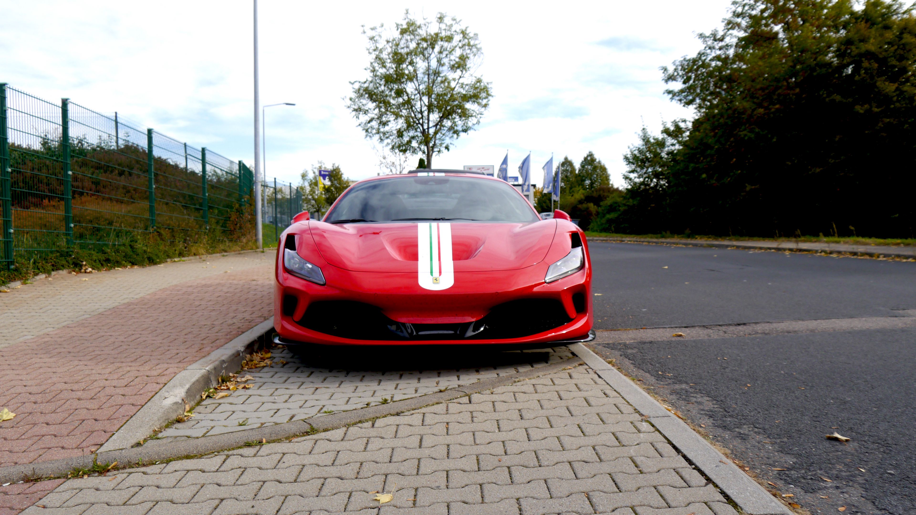 Download wallpaper 3840x2160 ferrari, car, red, front view 4k uhd 16:9 ...