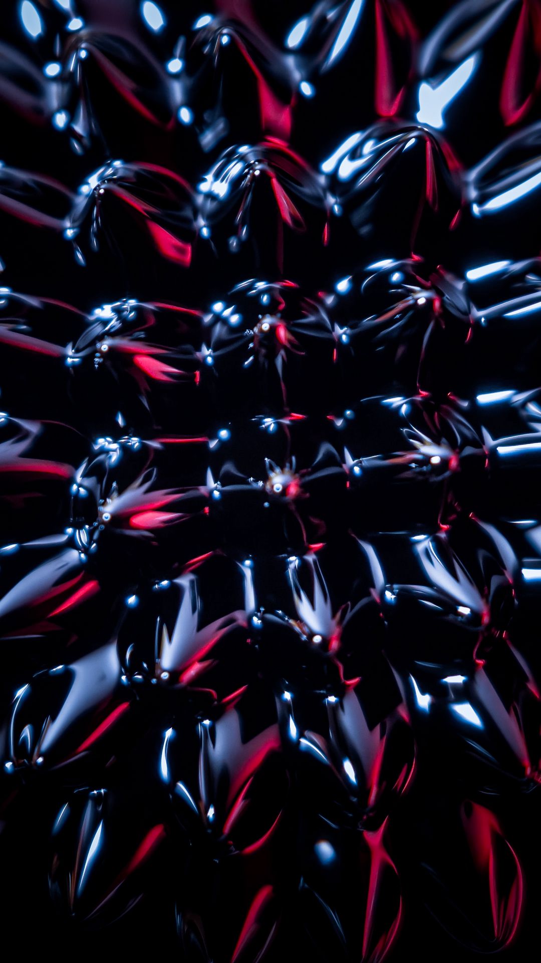 Download wallpaper 1080x1920 ferrofluid, texture, macro, black ...