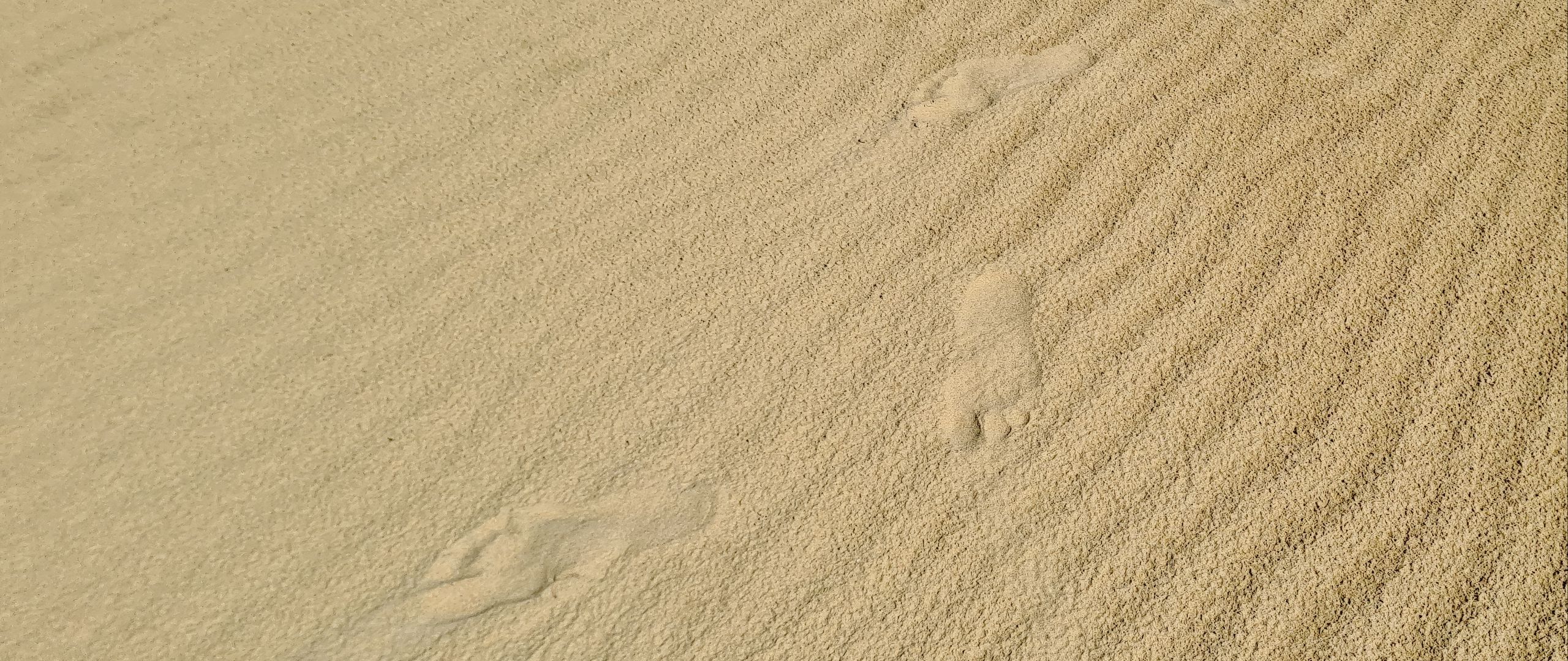 Download wallpaper 2560x1080 footprints, feet, sand, texture dual wide ...