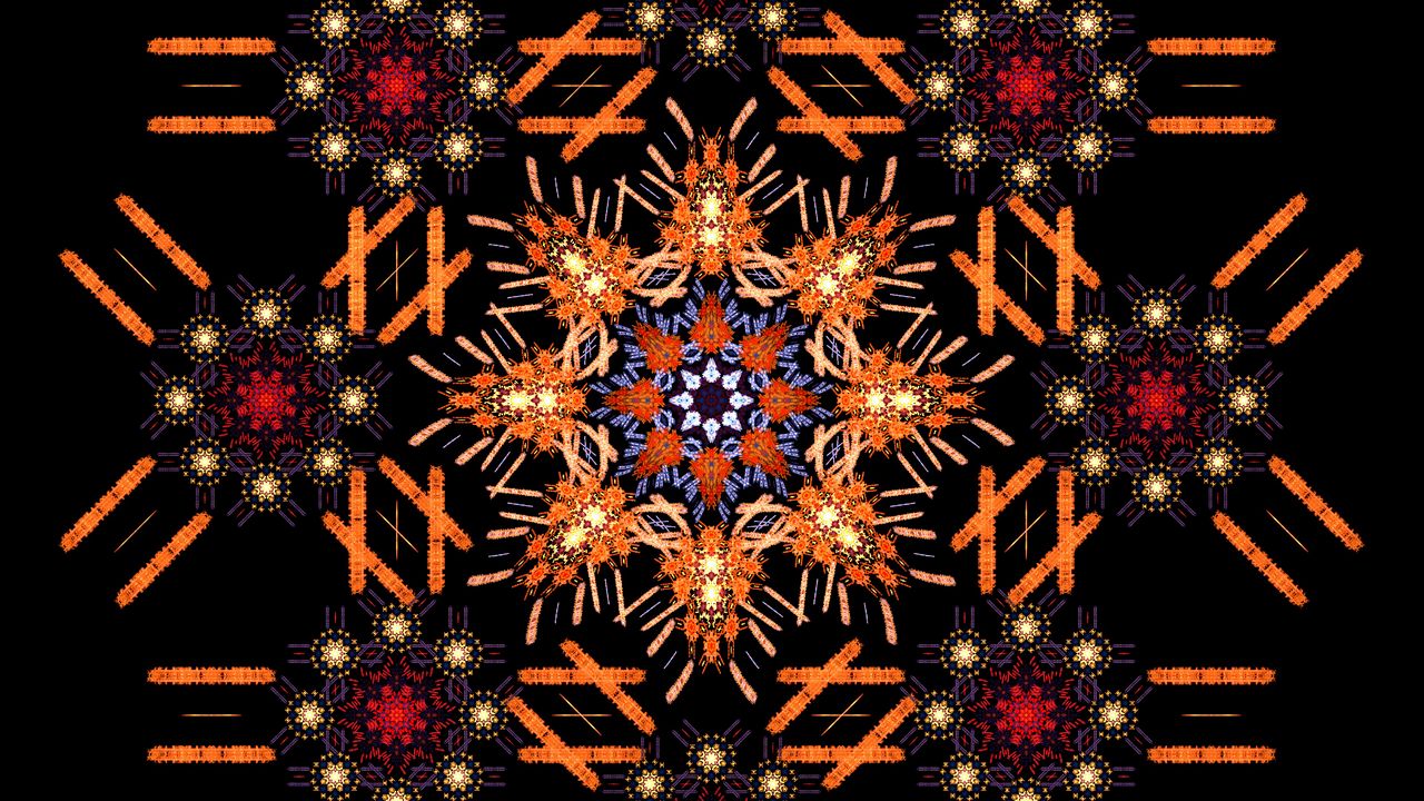 Wallpaper fractal, pattern, colorful, symmetry, abstraction hd, picture ...