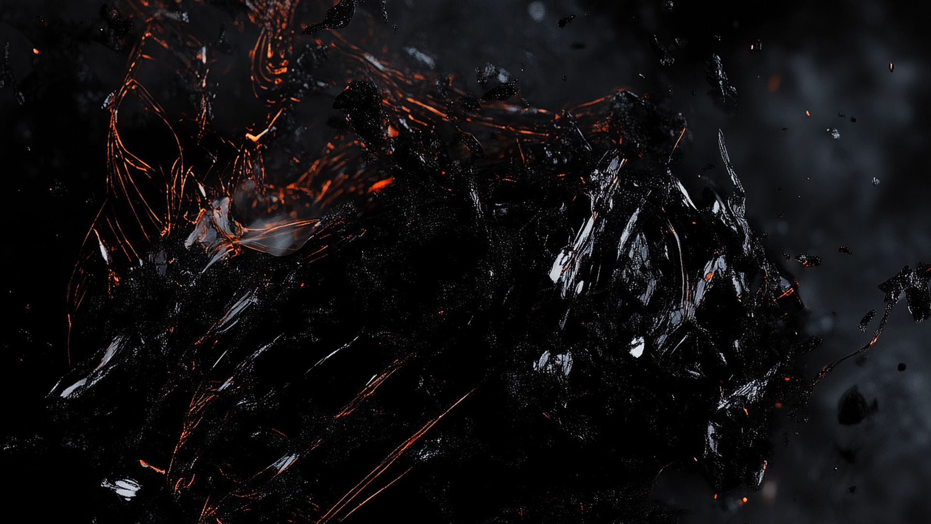 Download wallpaper 1920x1080 fragments, broken, black, dark full hd ...