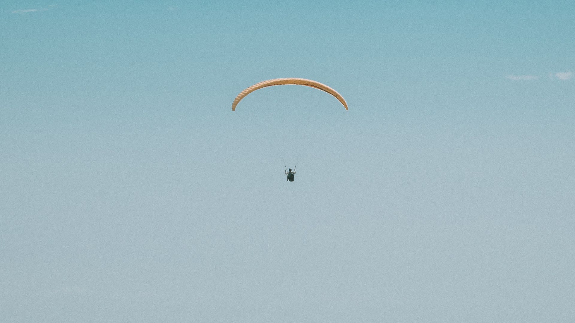 Download wallpaper 1920x1080 gliding, paragliding, flight, sky full hd ...