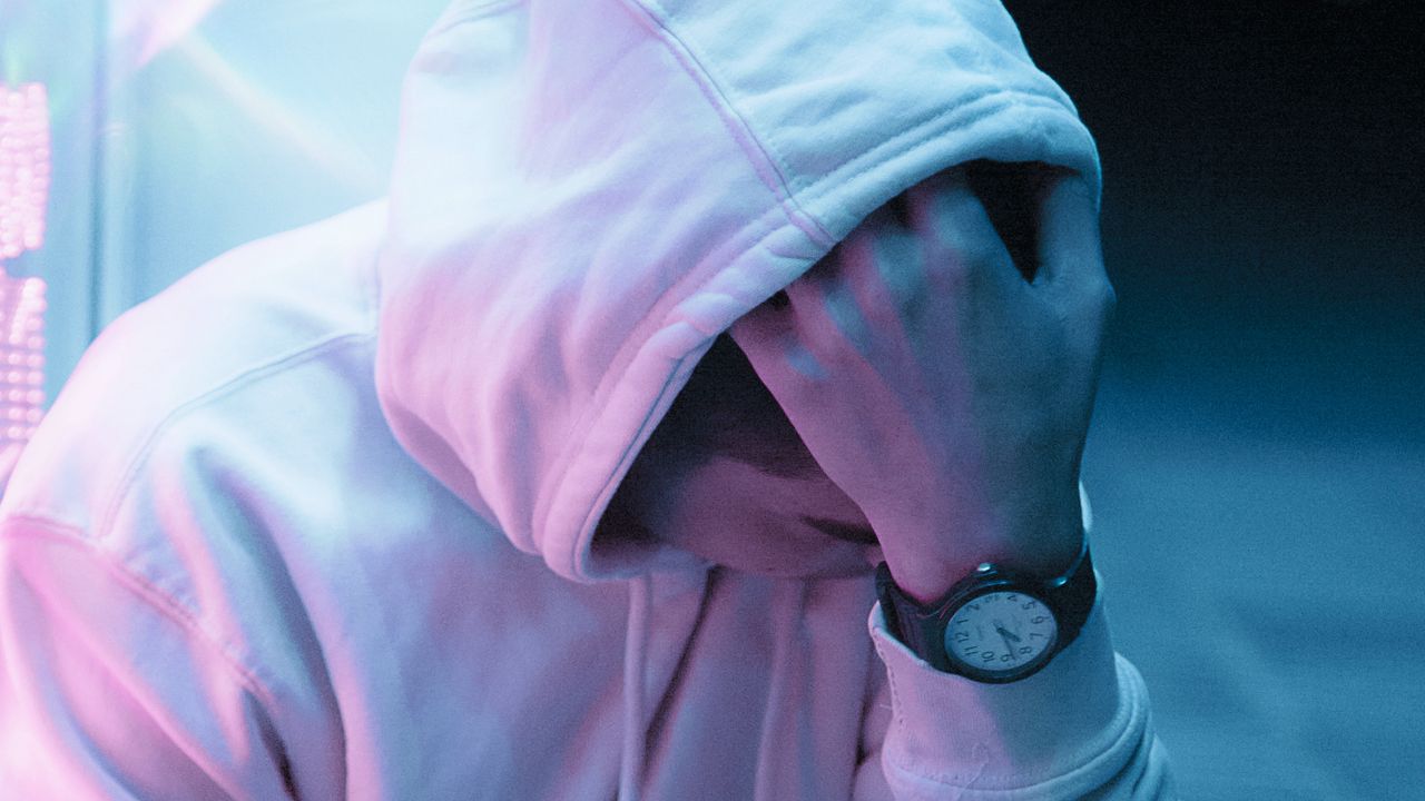 Wallpaper man, hand, hood, sad hd, picture, image