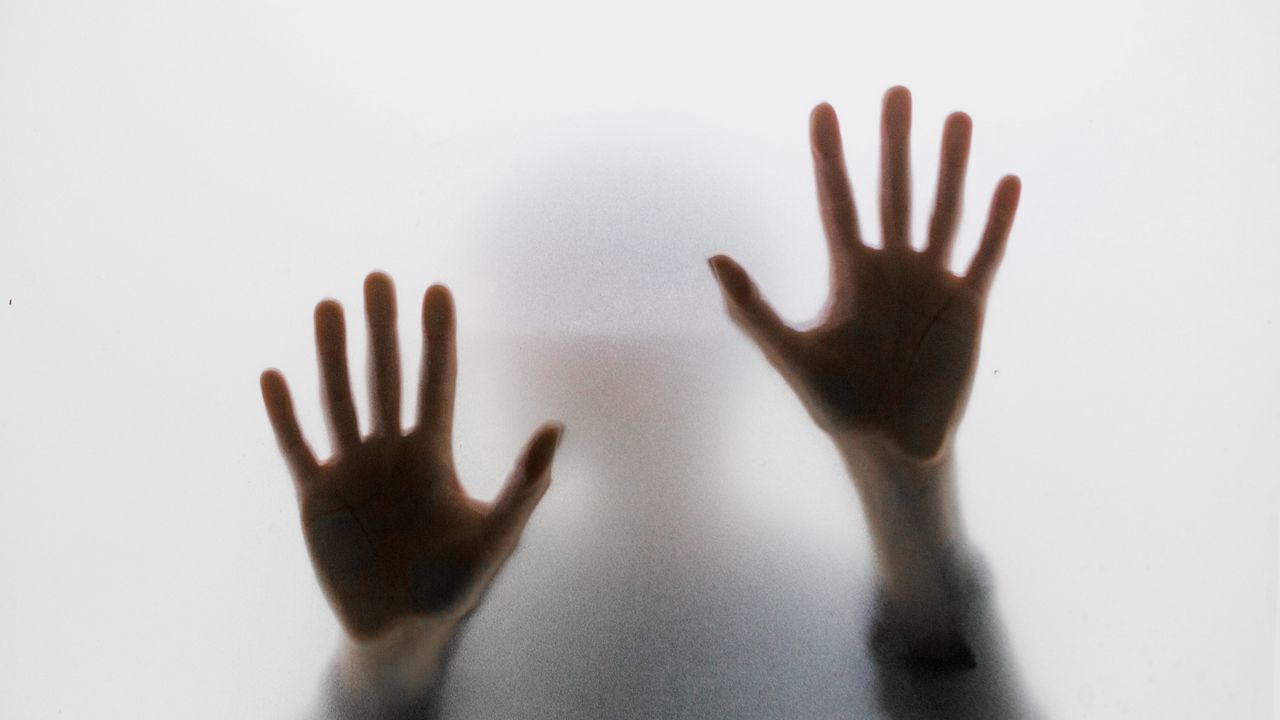 Wallpaper hands, hand, glass, palm, touch hd, picture, image