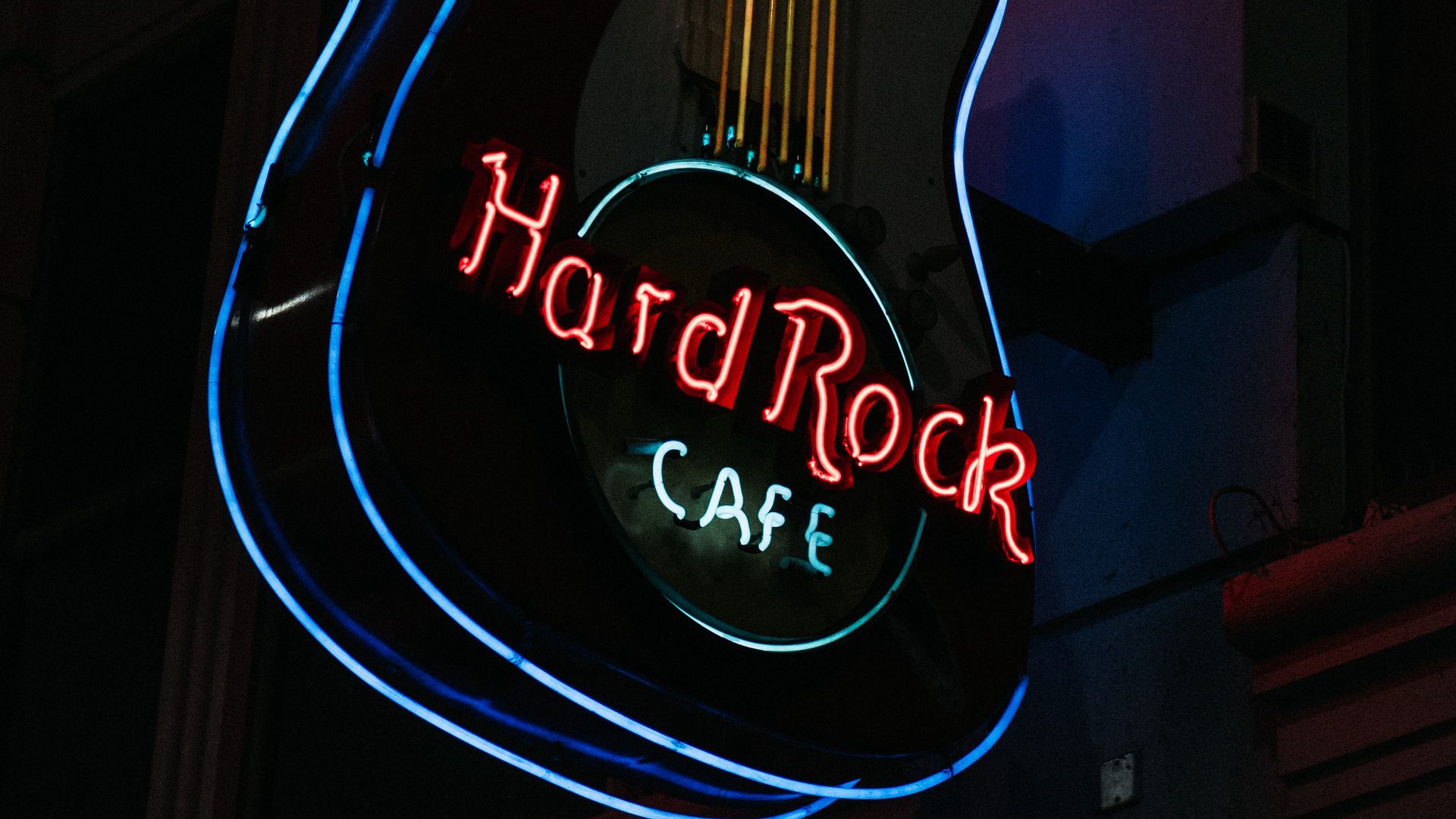 Download wallpaper 1920x1080 hardrock, the inscription, words, neon ...