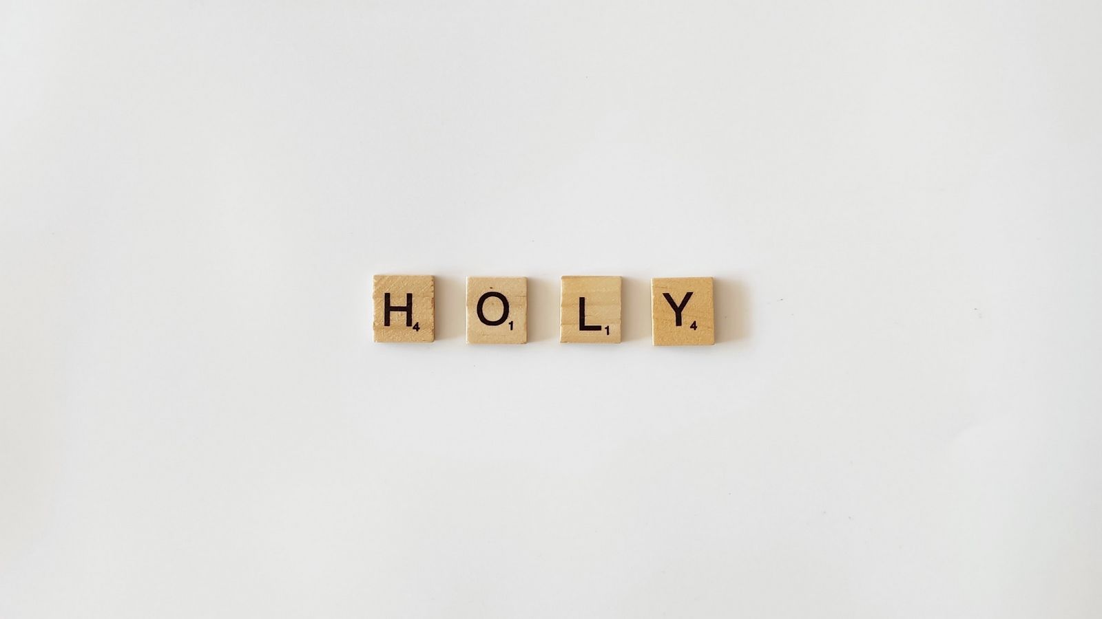 Download wallpaper 1600x900 holy, word, letters, text widescreen 16:9 ...