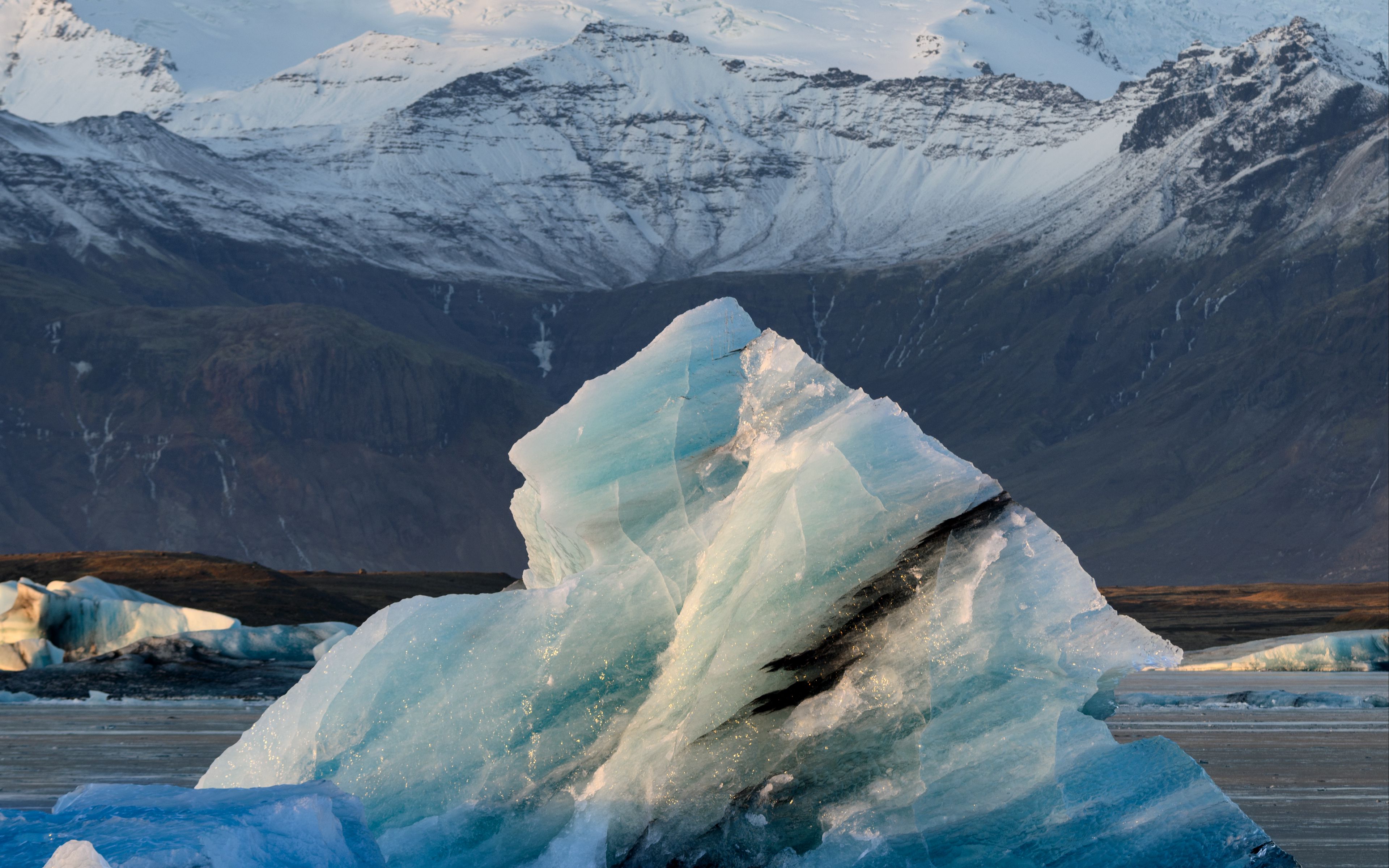 Download wallpaper 3840x2400 iceberg, ice, mountain, snow 4k ultra hd ...