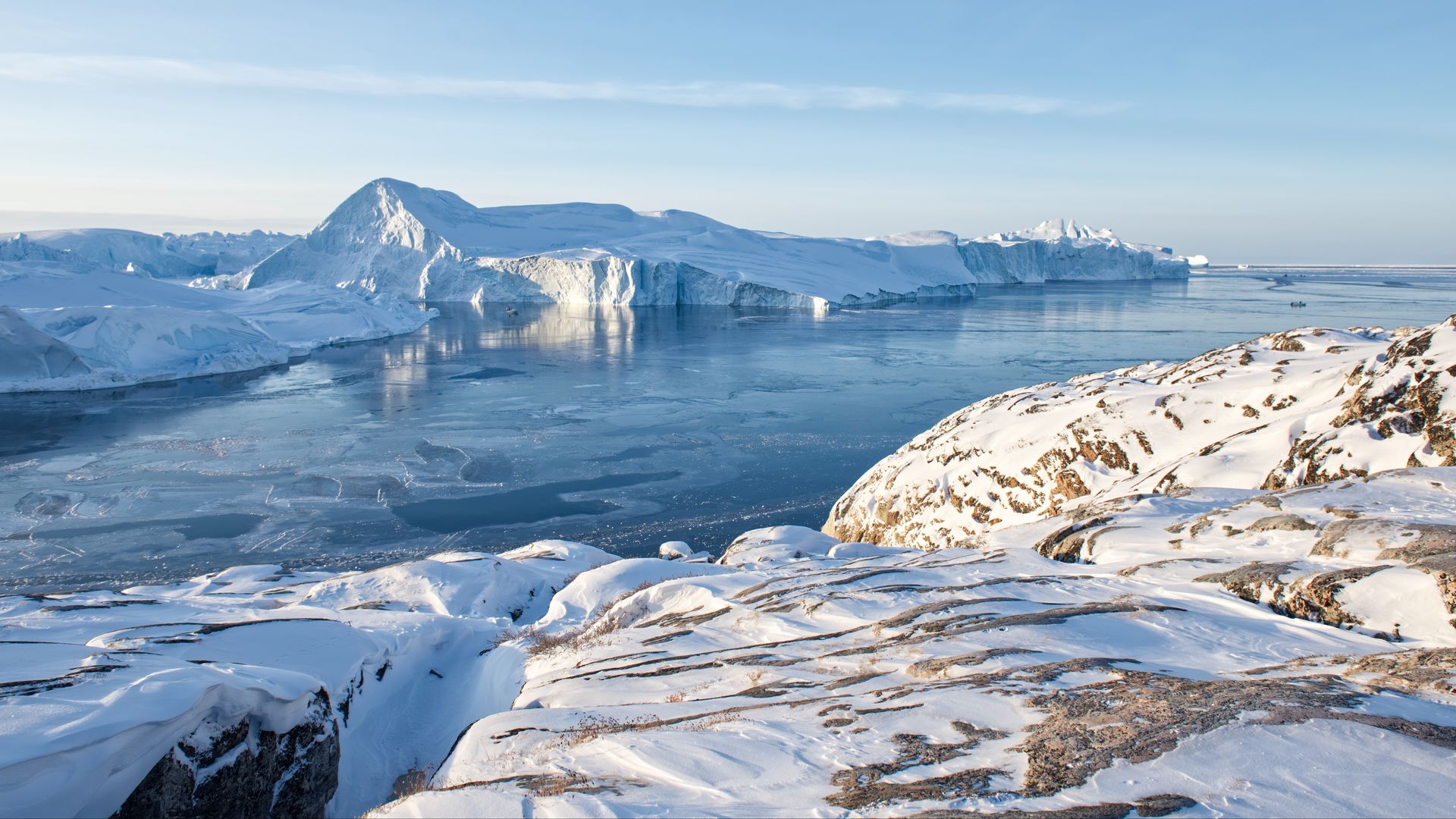 Download wallpaper 1920x1080 glacier, ice, snow full hd, hdtv, fhd ...
