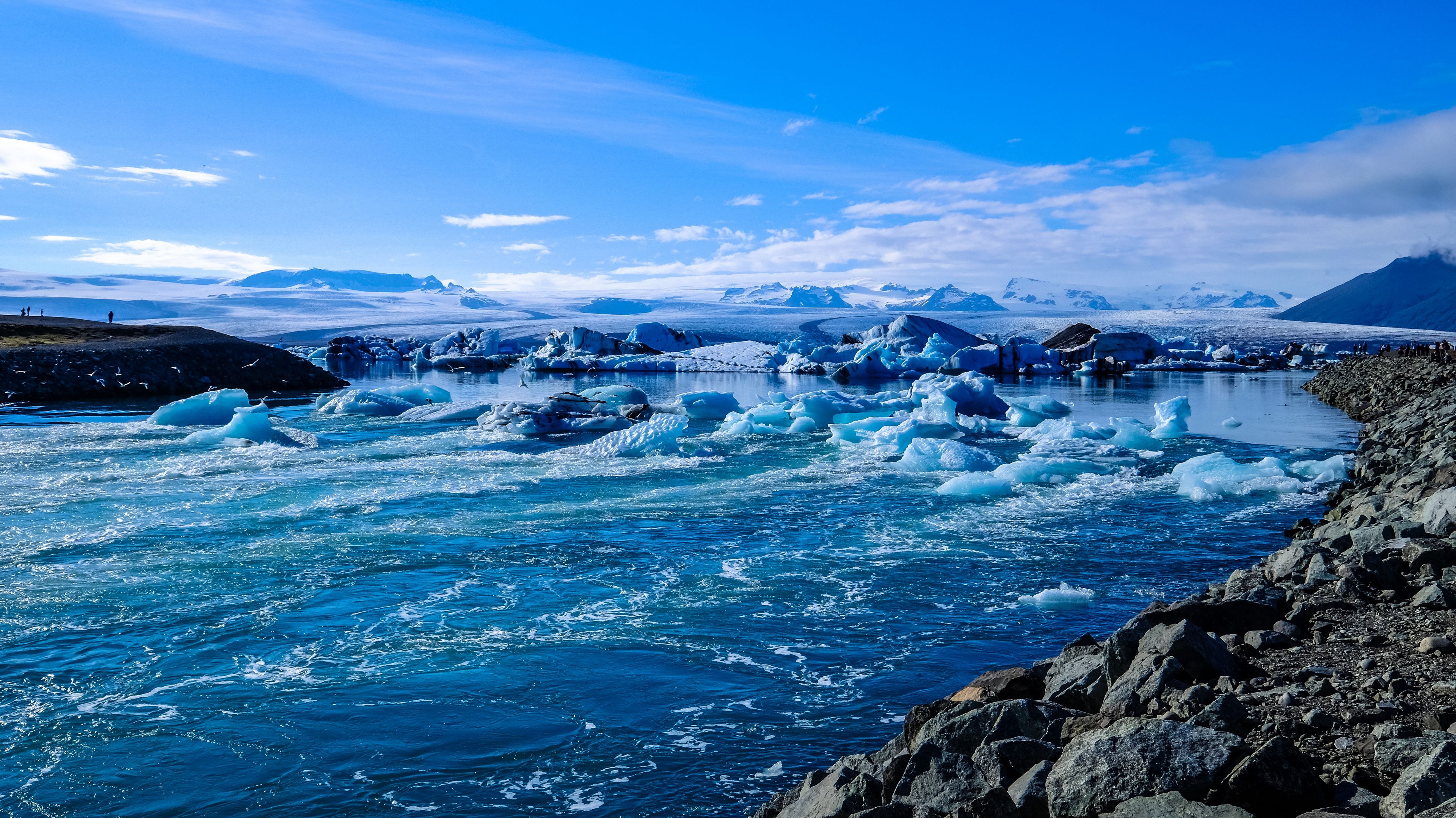 Download wallpaper 3840x2160 iceland, ice, ocean, shore 4k uhd 16:9 hd ...