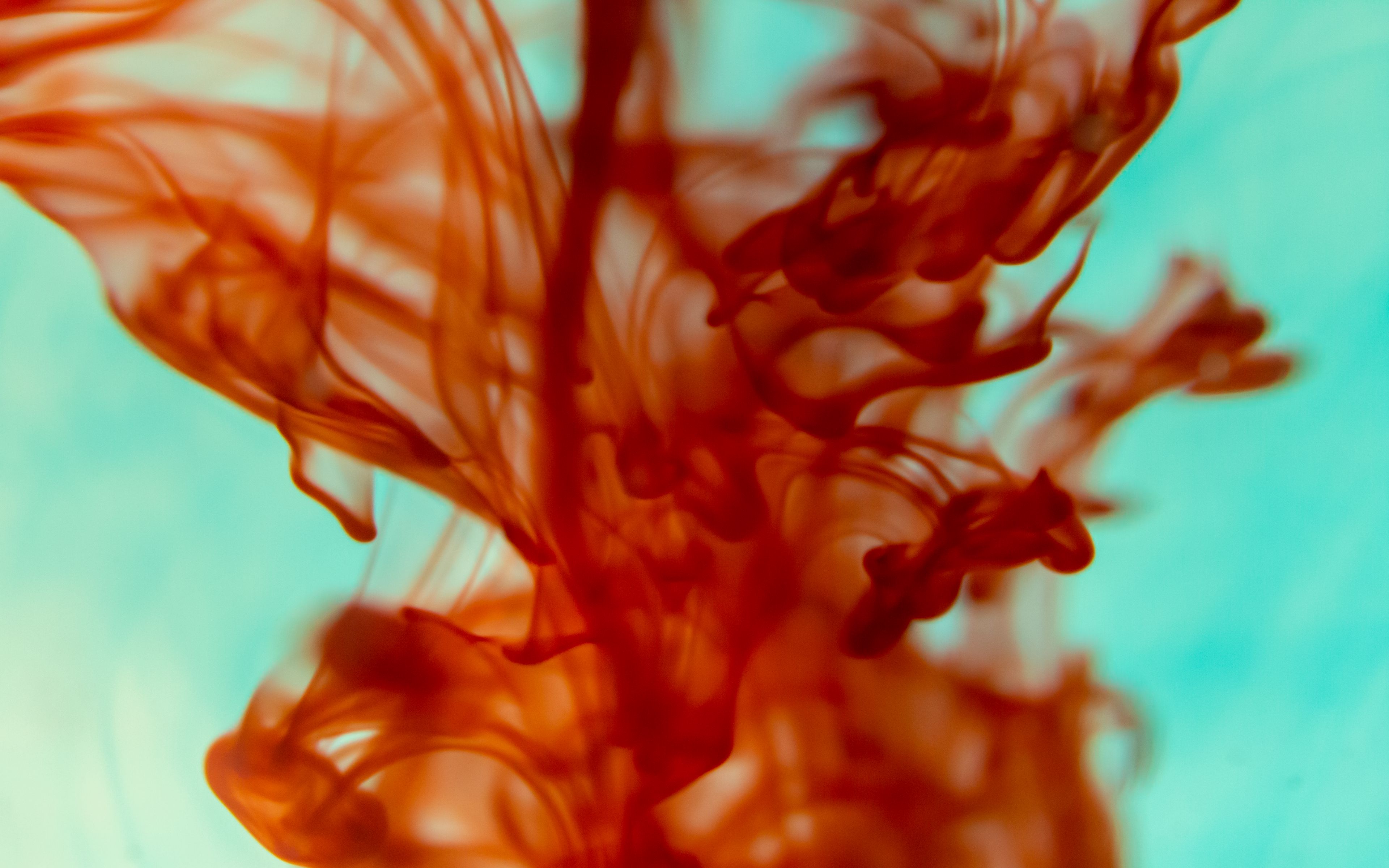 Download wallpaper 3840x2400 ink, liquid, abstraction, red 4k ultra hd ...