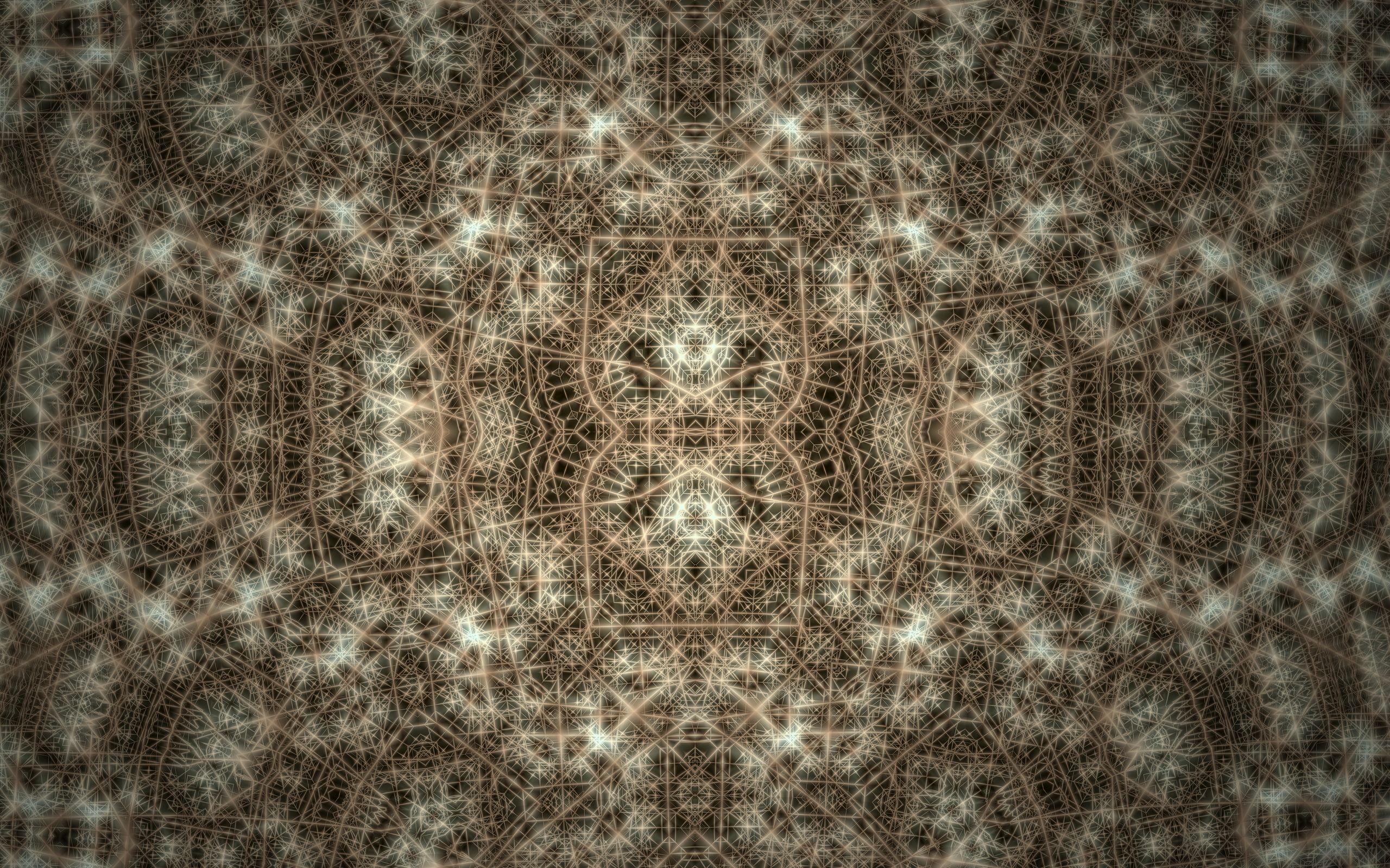 Download wallpaper 2560x1600 kaleidoscope, shapes, lines, glow ...