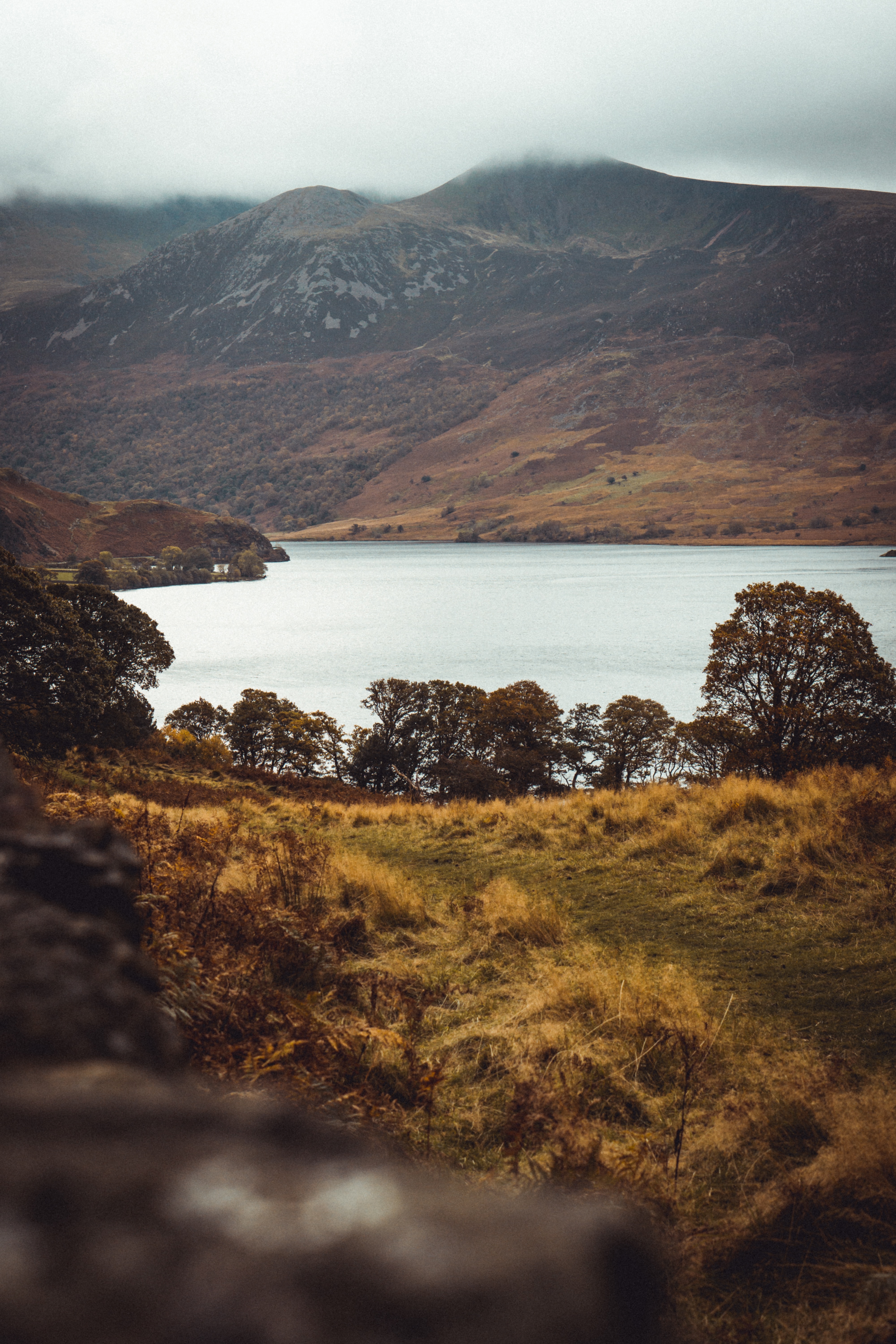 Download wallpaper 4000x6000 lake, mountains, hills, trees, landscape ...