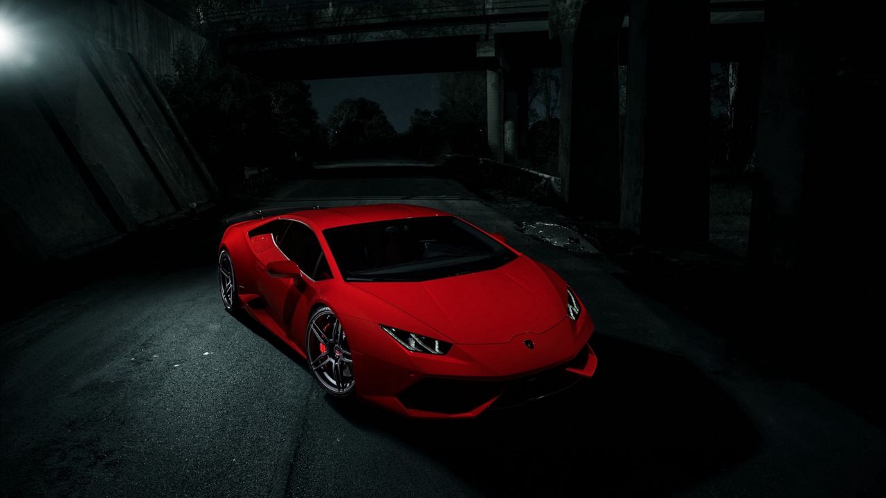 Wallpaper lamborghini, huracan, lp610-4, red, front view hd, picture, image
