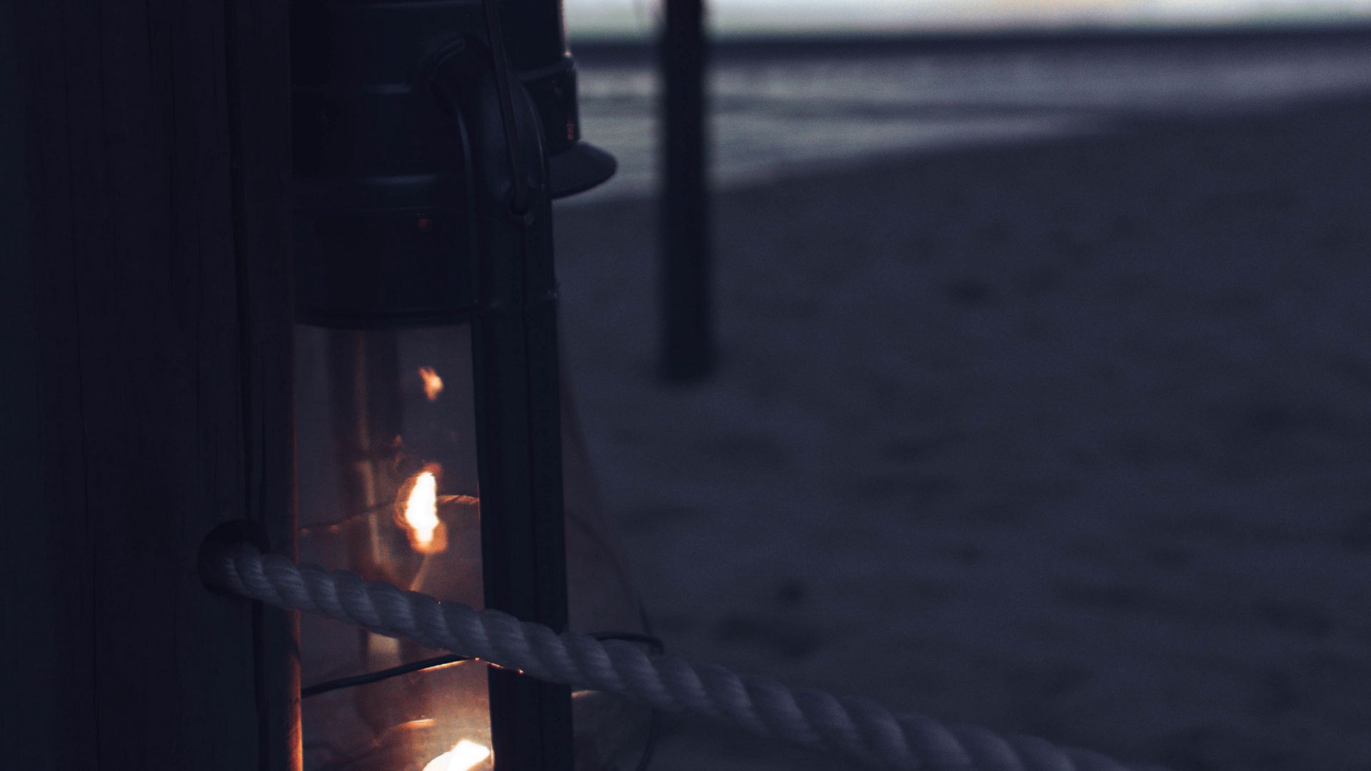 Download wallpaper 1920x1080 lamp, lantern, night, twilight, light full ...