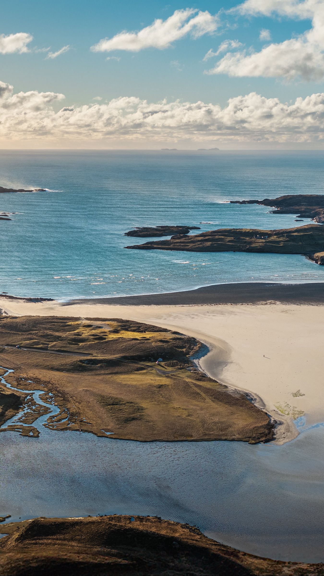 Download wallpaper 1350x2400 landscape, bay, sea, coast, relief, nature ...