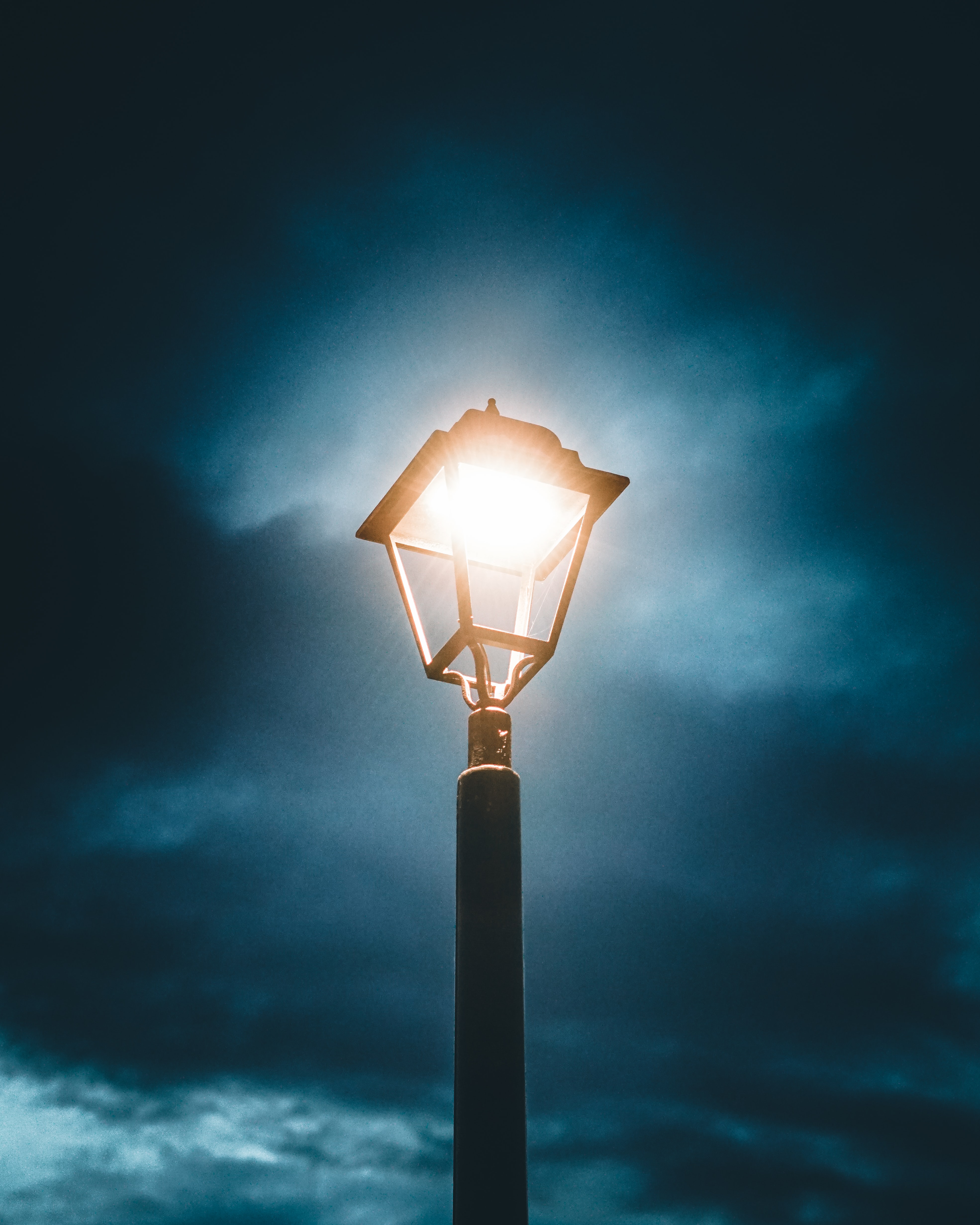 Download wallpaper 3940x4925 lantern, light, clouds, sky, twilight hd ...