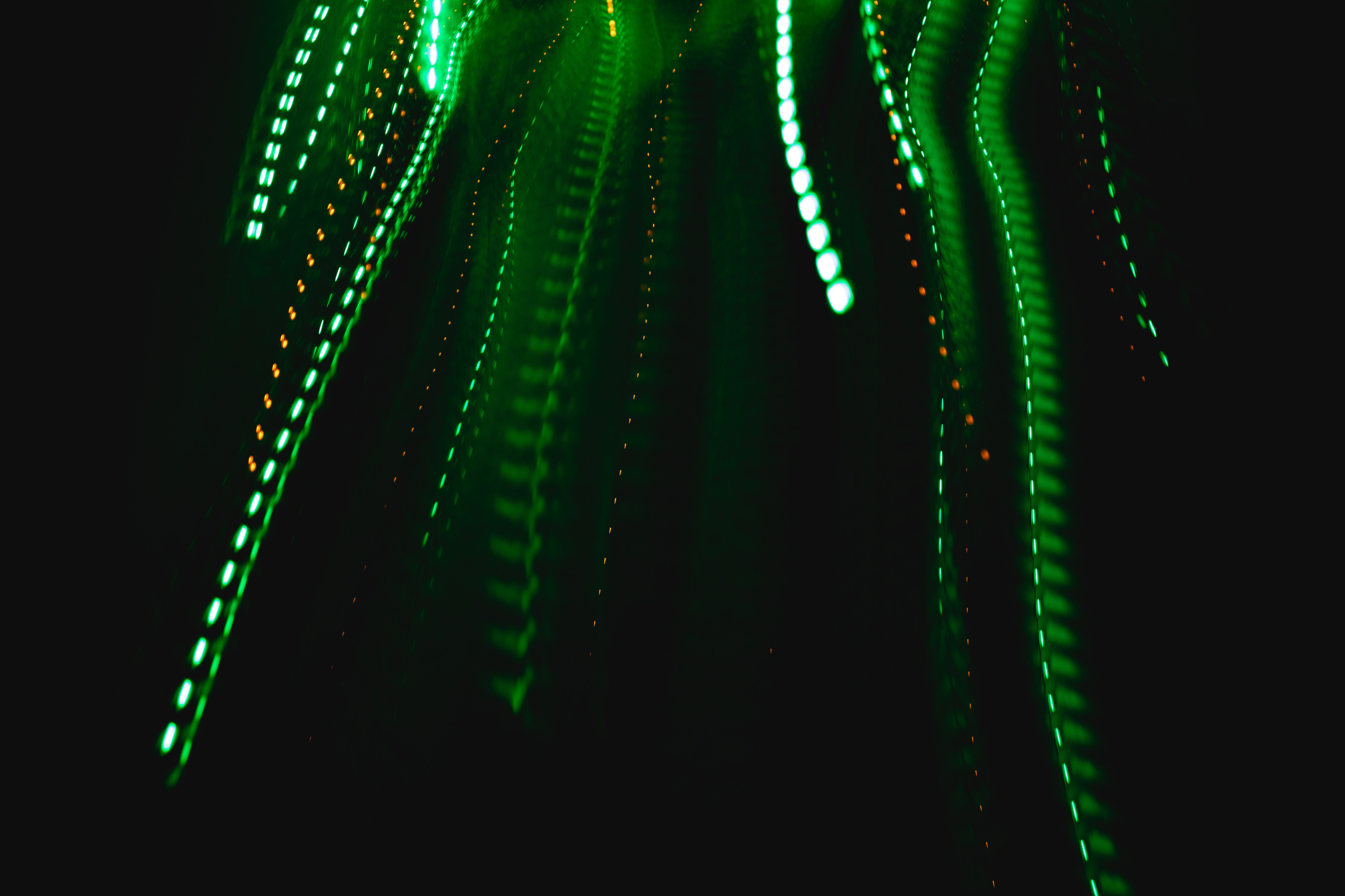 Download wallpaper 5184x3456 laser, lines, intermittent, green hd ...
