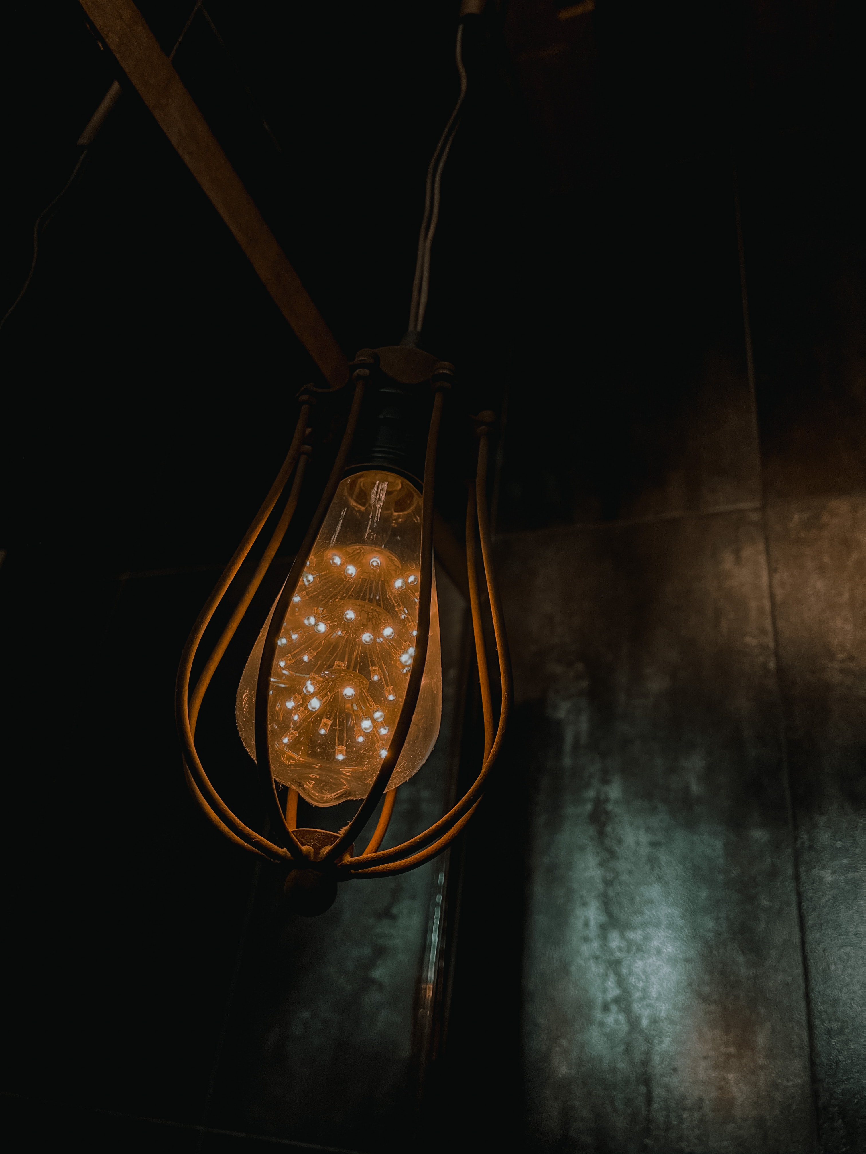 Download wallpaper 3024x4032 leds, lamp, light, electricity, dark hd ...