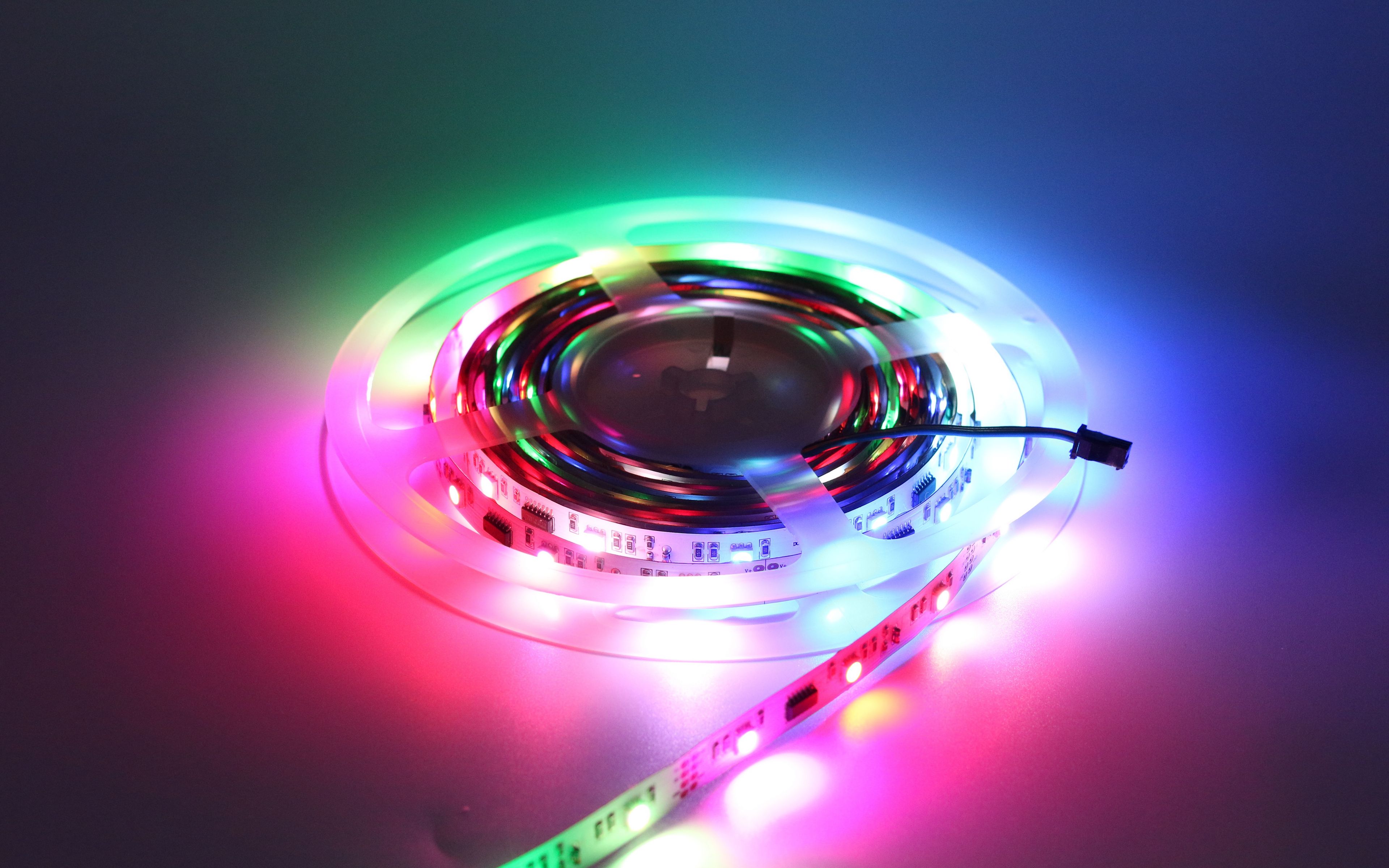 Download wallpaper 3840x2400 ledtape, ledstrip, light 4k ultra hd 16:10 ...