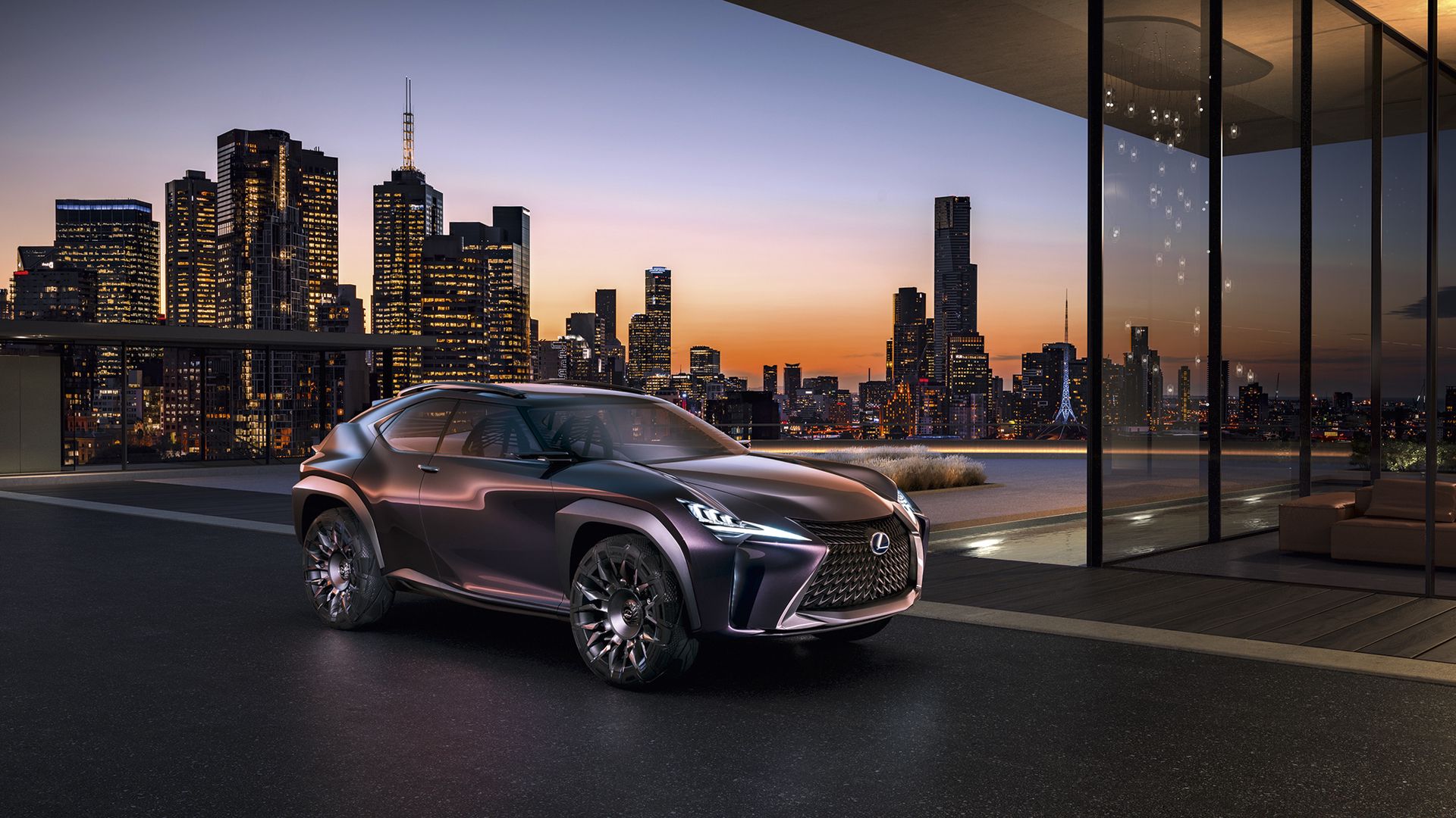 Download wallpaper 1920x1080 lexus, side view, skyscrapers full hd ...