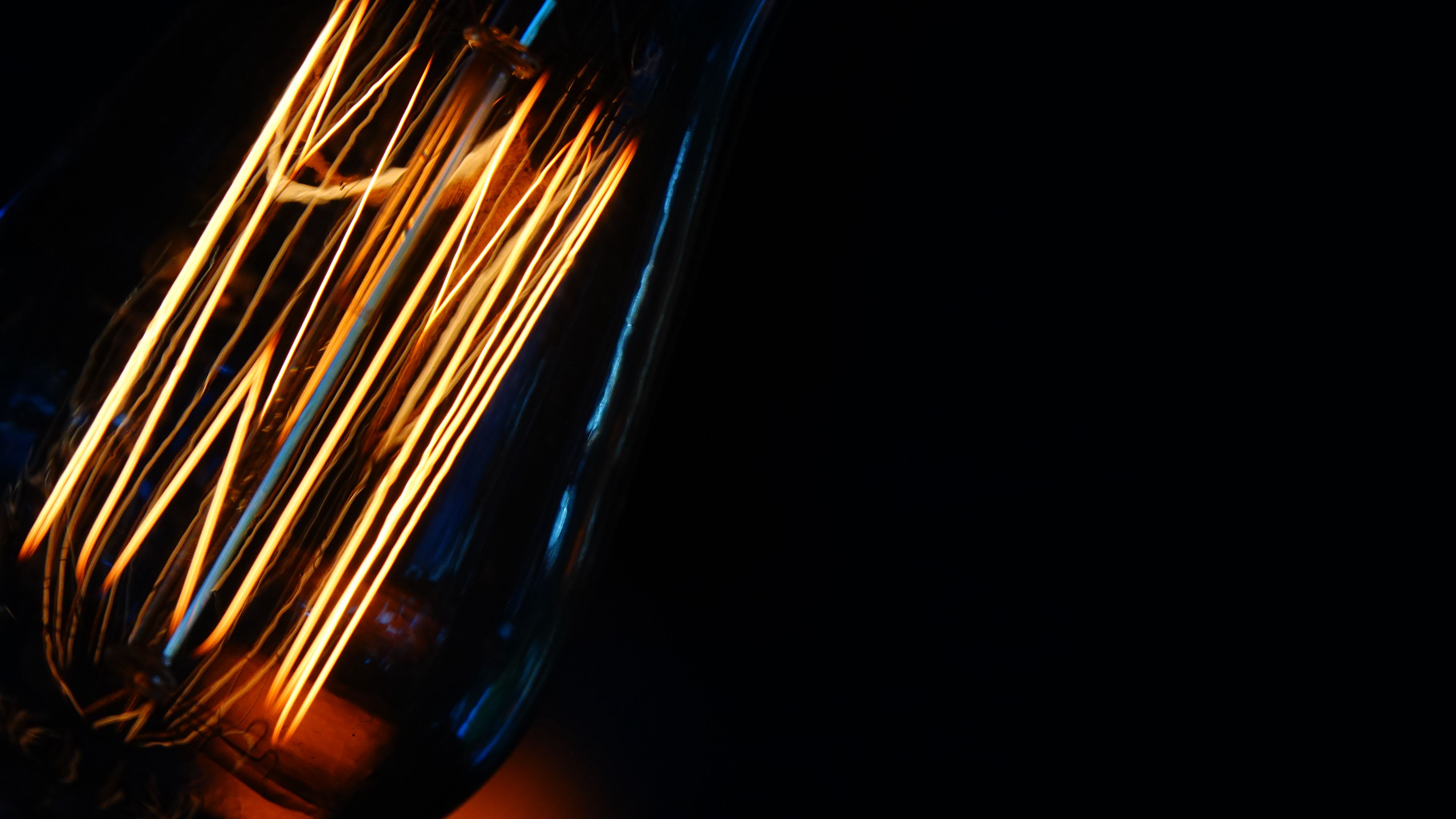 Download wallpaper 3840x2160 light bulb, light, dark 4k uhd 16:9 hd ...