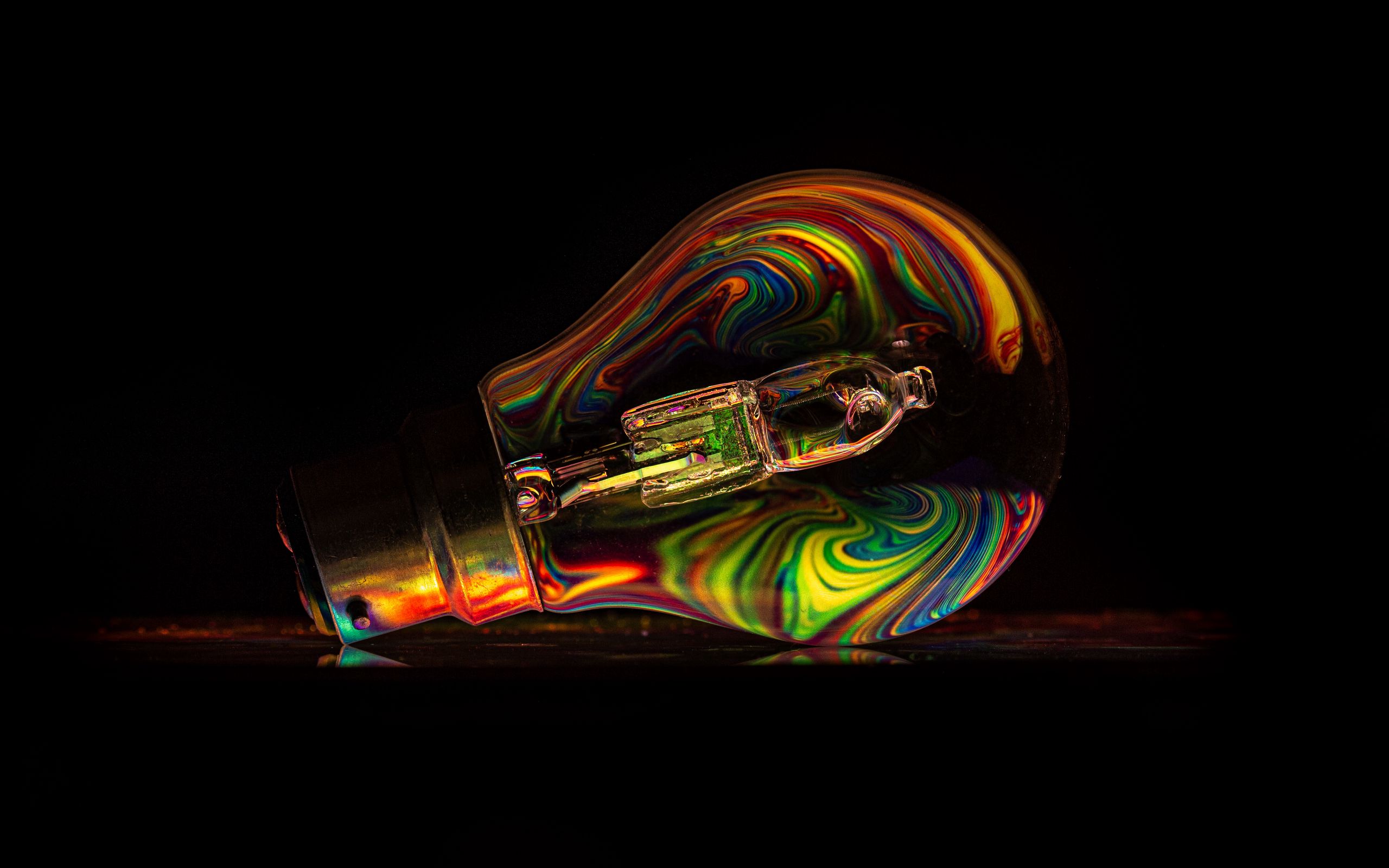 Download wallpaper 2560x1600 light bulb, stains, colorful widescreen 16 ...