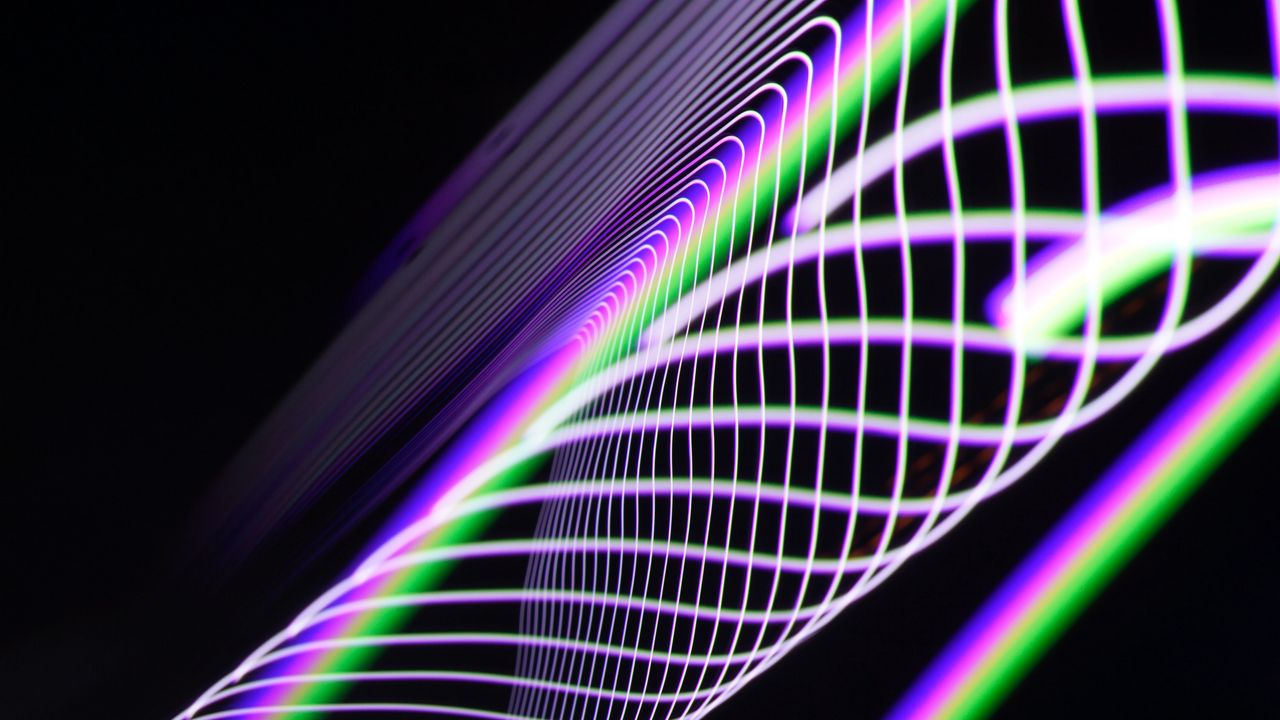 Wallpaper light, lines, freezelight, distortion, abstraction hd ...